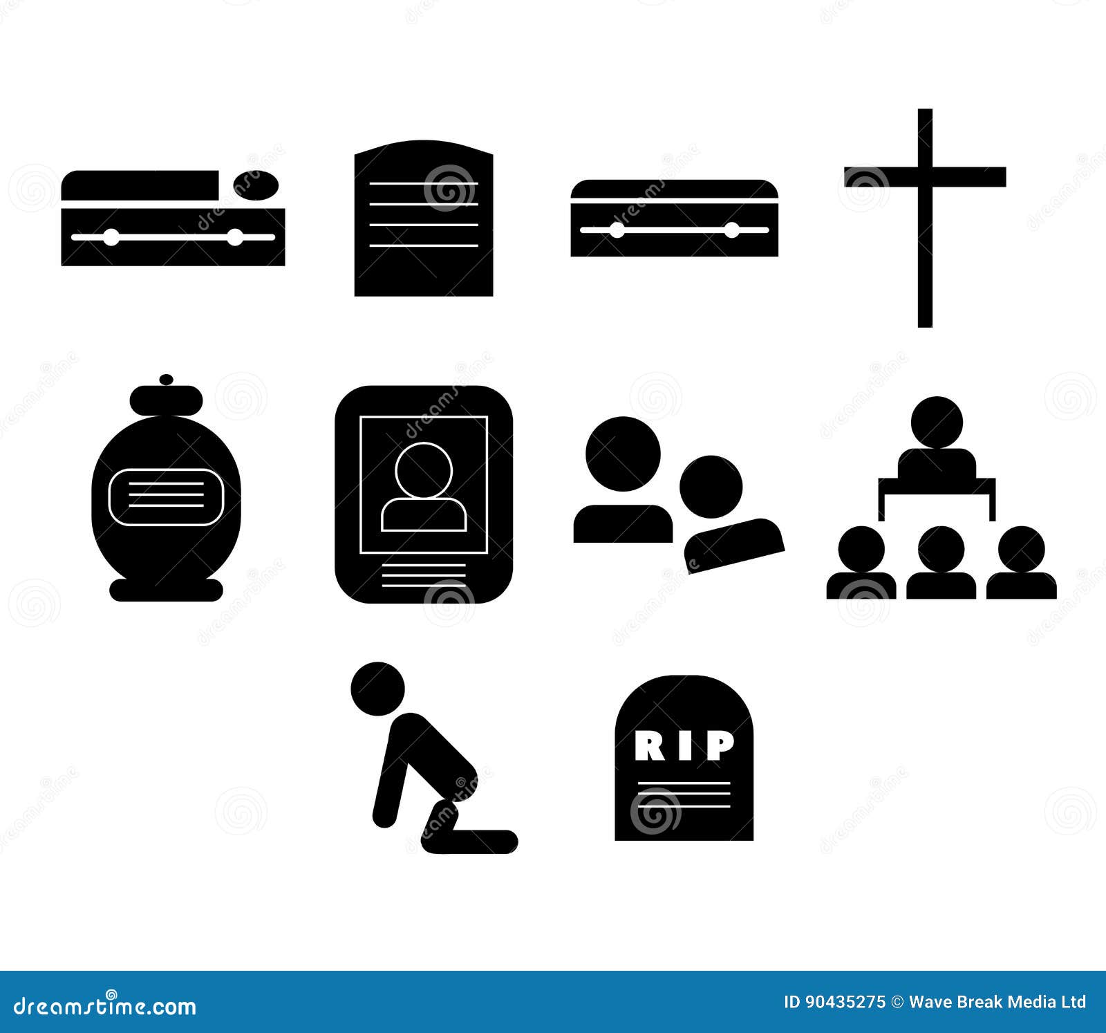 Vector Icon Set of Religious Sign and Symbol Stock Vector ...