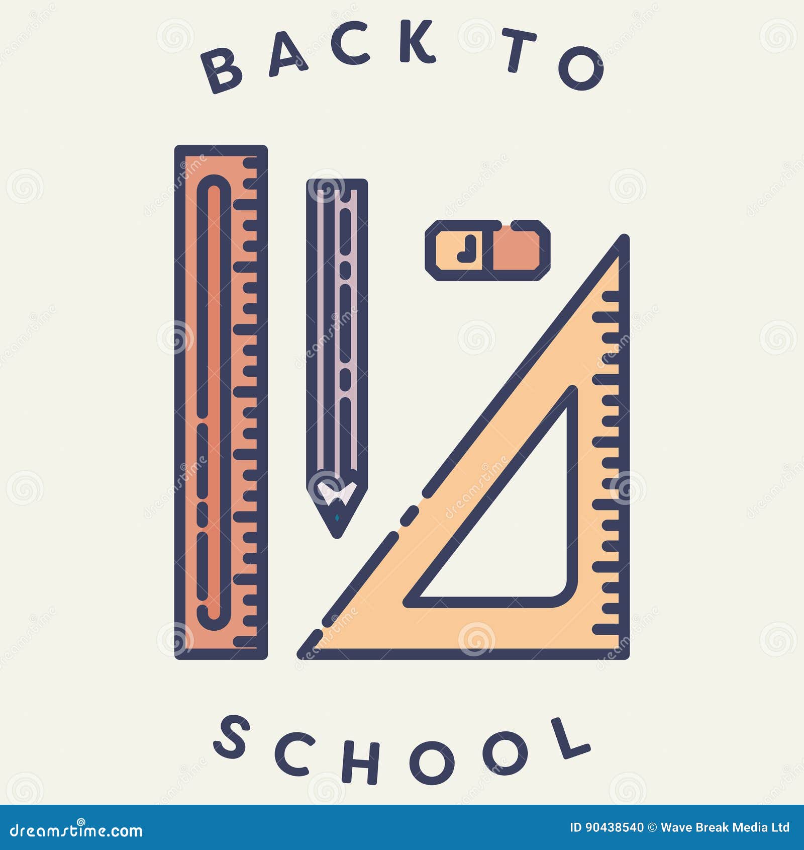 School Instruments, Rulers Vector Illustration In Cartoons Style With ...