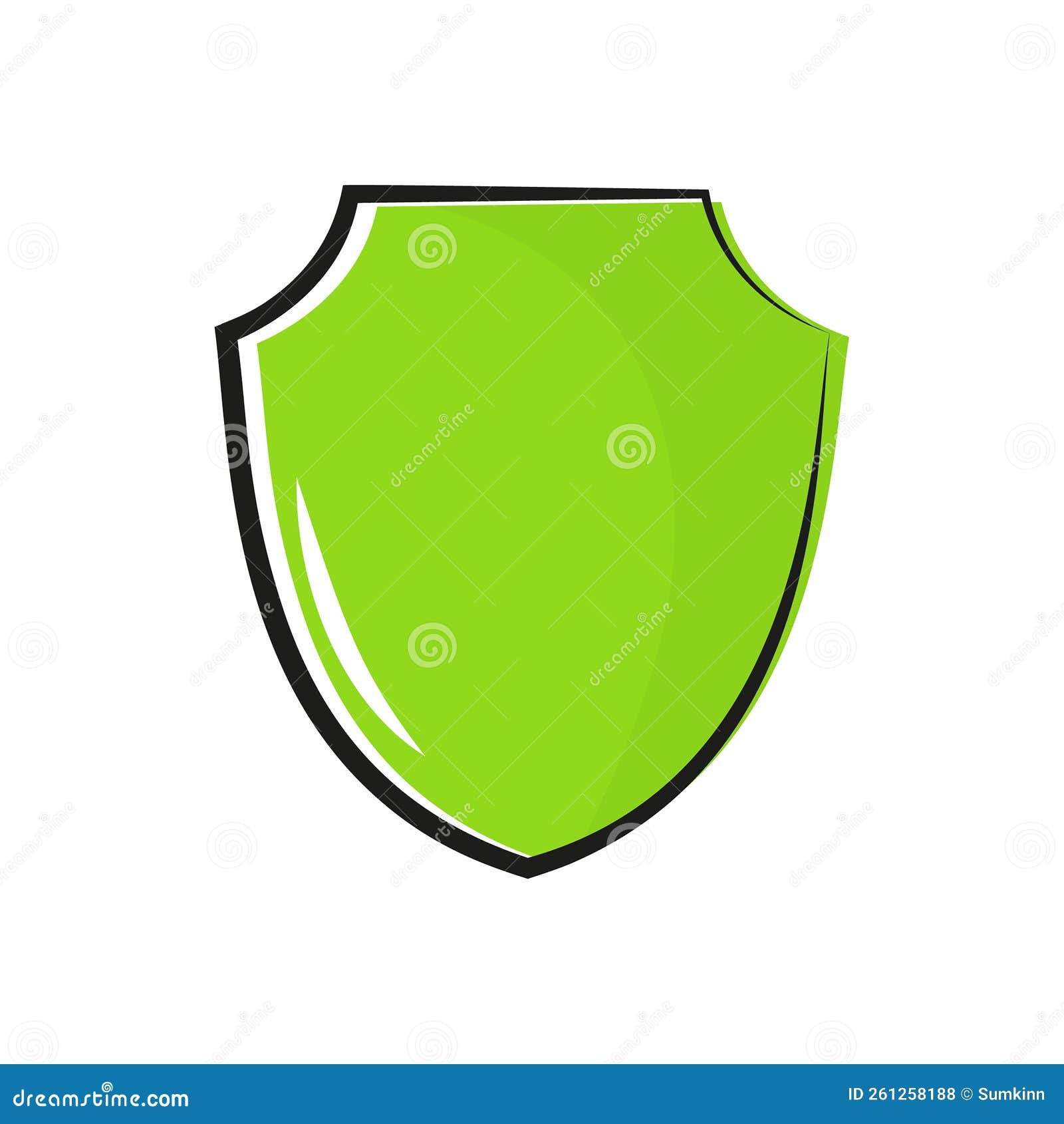 Vector icon of the shield. stock vector. Illustration of security ...
