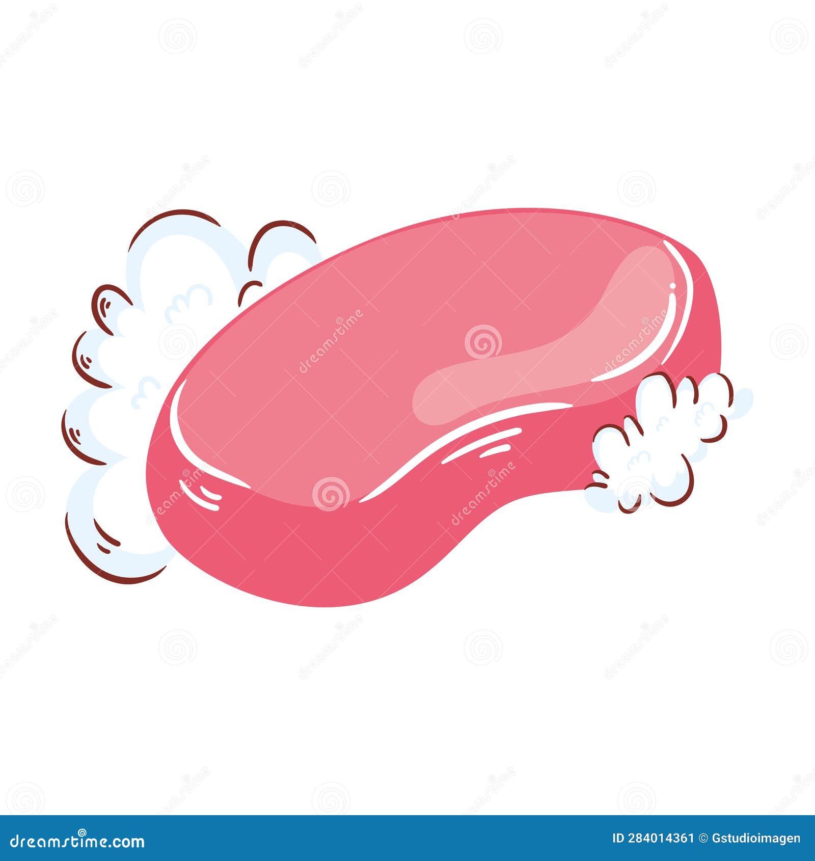 Vector Icon of Soap Cartoon Stock Vector - Illustration of body, health ...