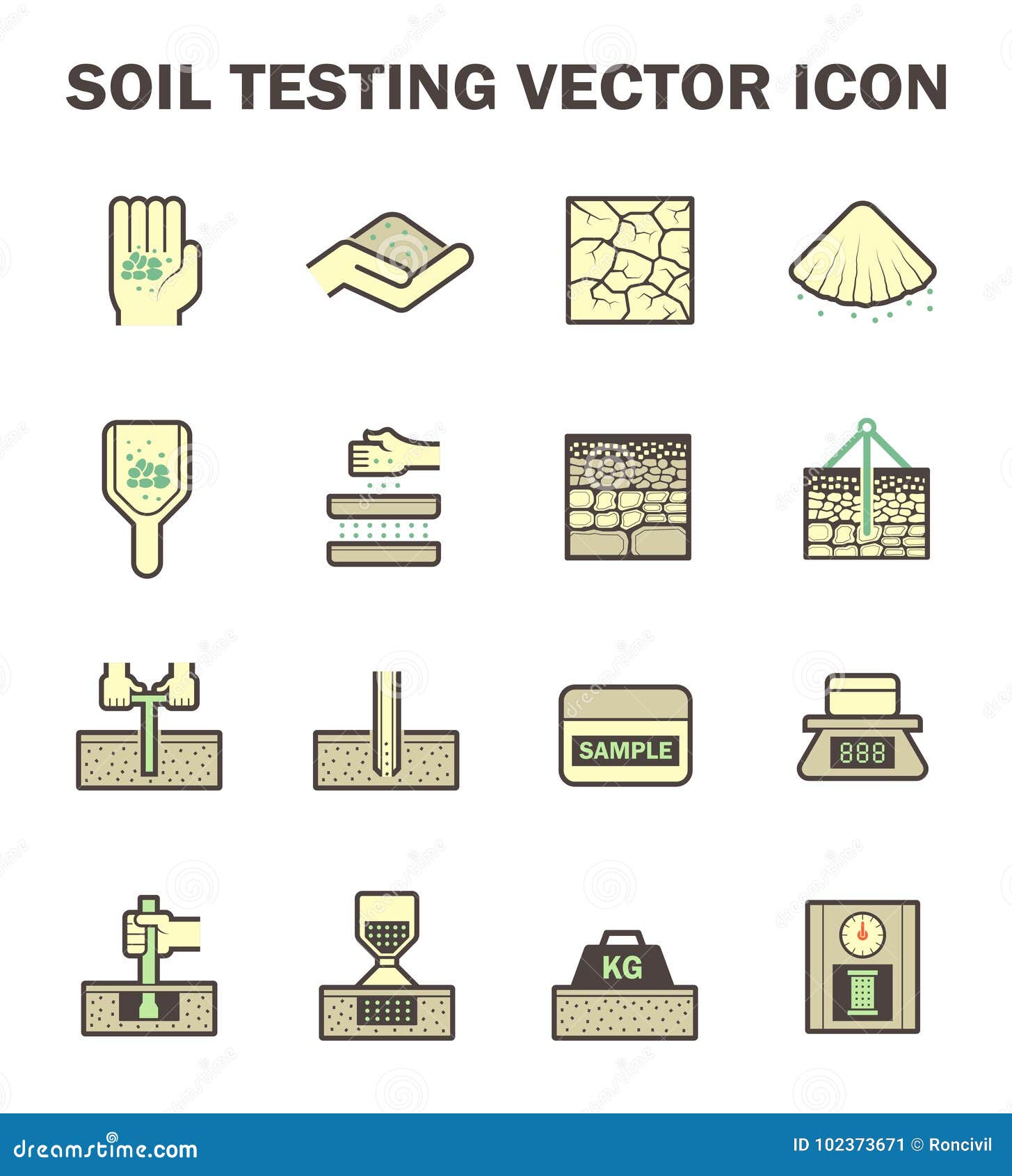 Soil test icon stock vector. Illustration of organic - 102373671