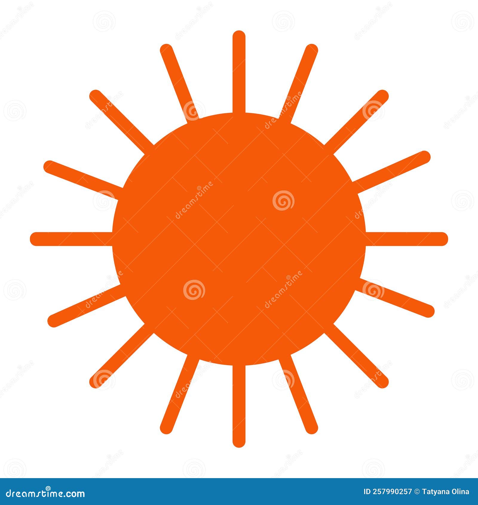 Vector Icon of the Sun in Retro Style Stock Vector - Illustration of ...