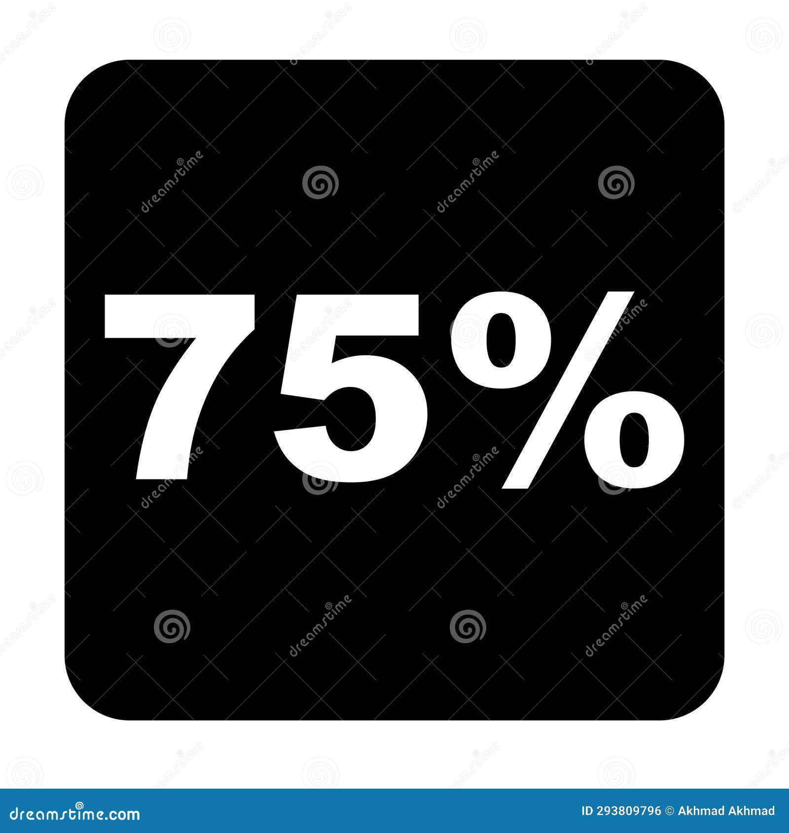 Vector icon 75 stock vector. Illustration of progress - 293809796