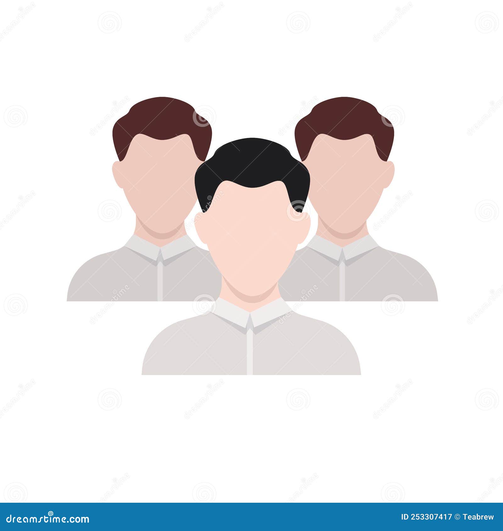 Vector icon of team stock vector. Illustration of male - 253307417