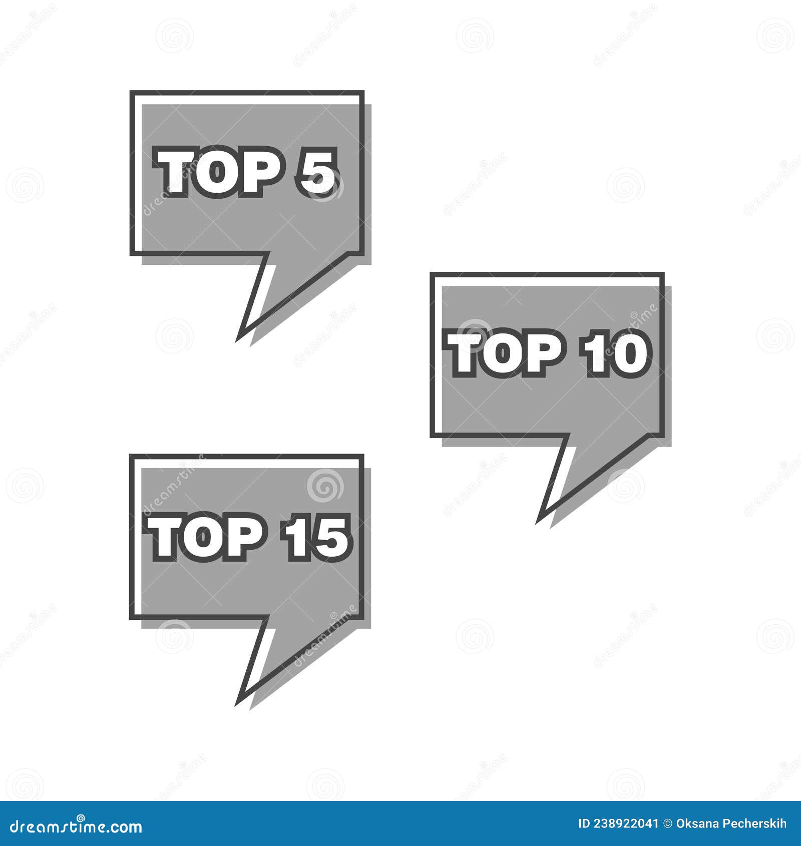 Vector Icon Top Rating on White Isolated Background. Layers Grouped for ...