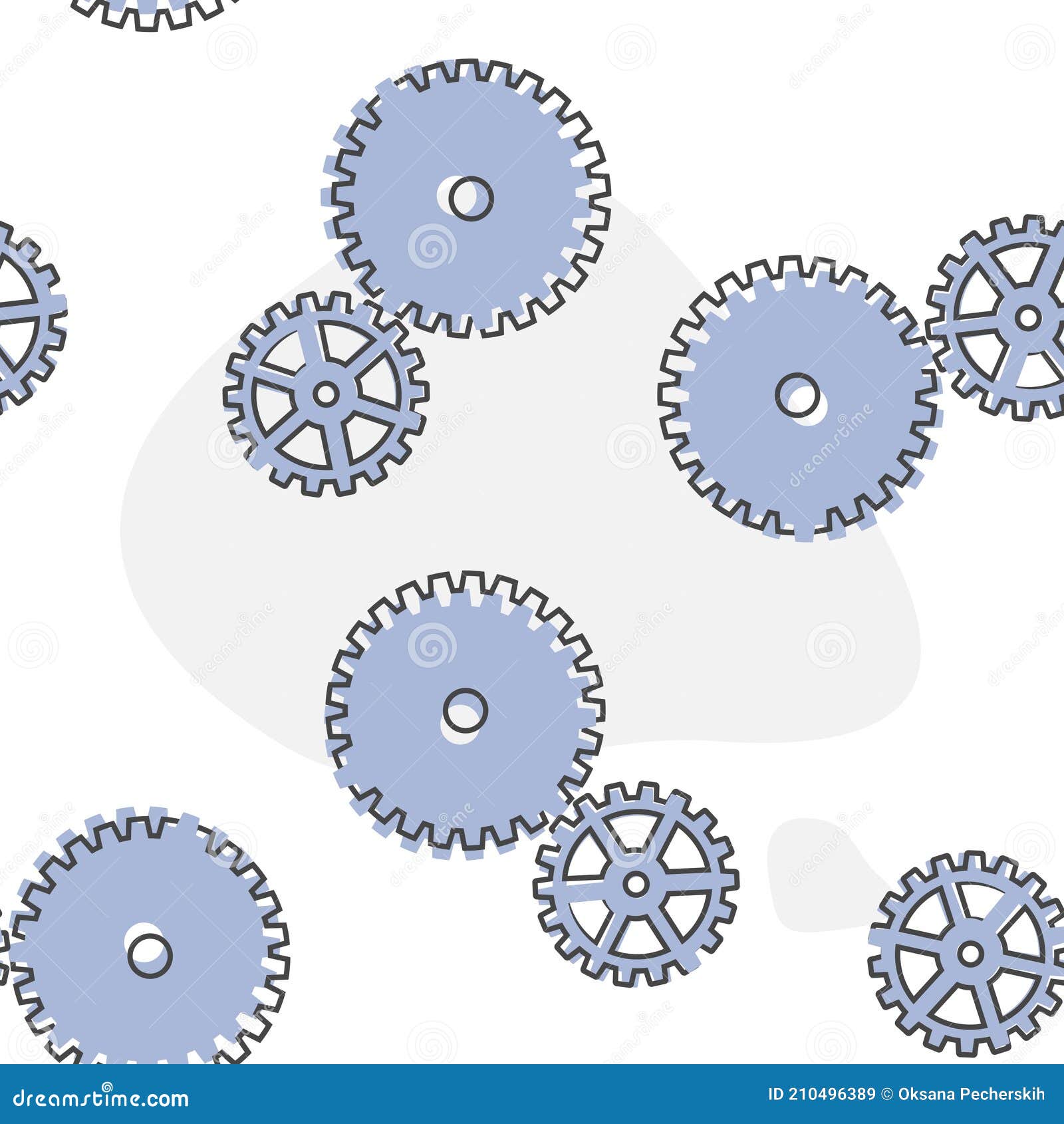 Vector Icon Two Gears. Illustration Gears in Motion Cartoon Style on ...