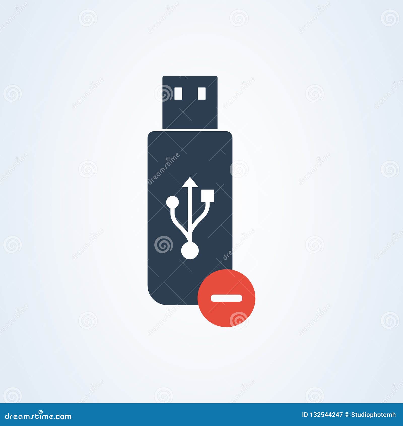Vector Icon Usb Cable. Delete Flash Usb Cable Stock Vector ...