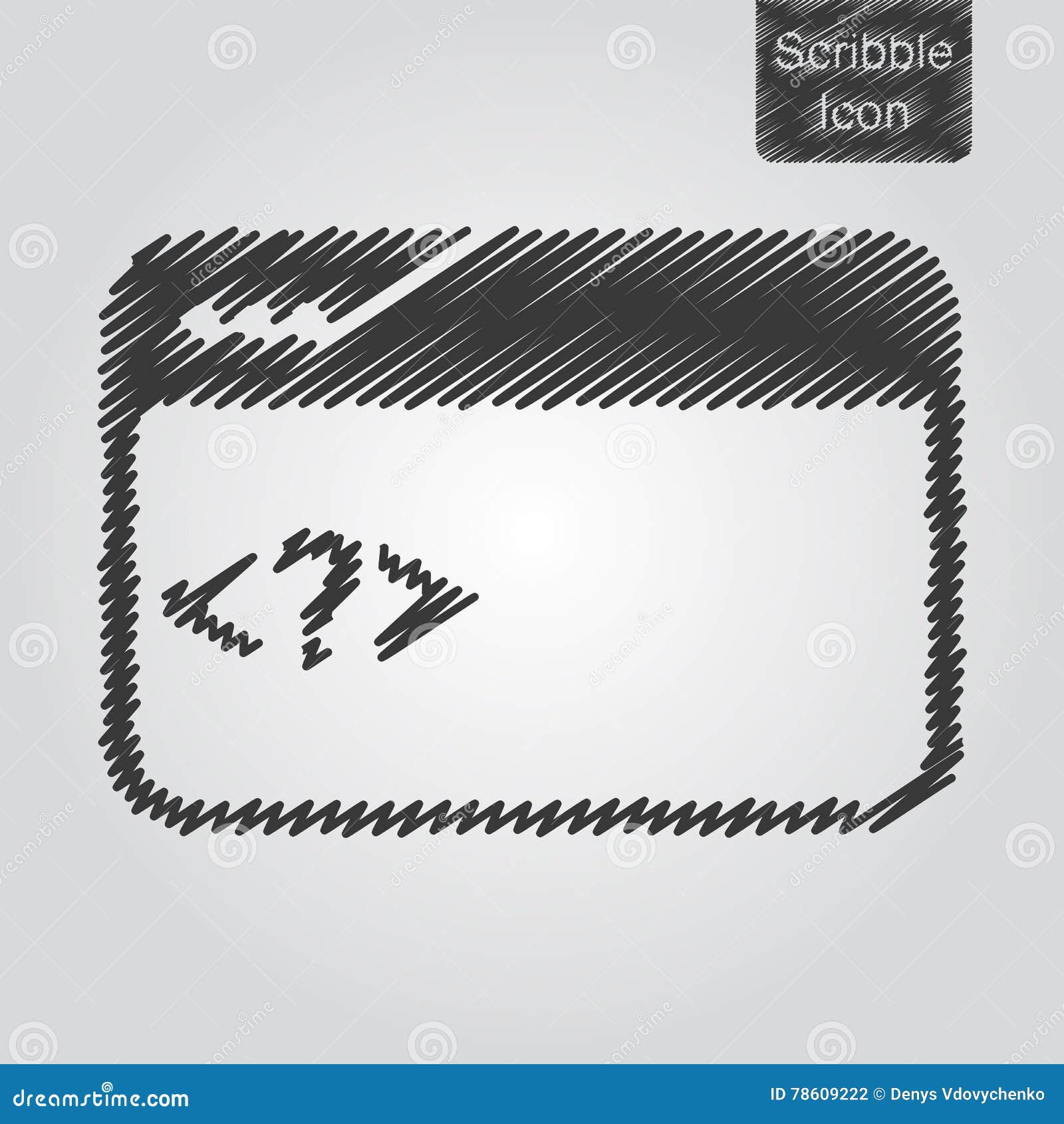 Vector Icon of Web Coding Concept in Scribble Style Stock Vector ...