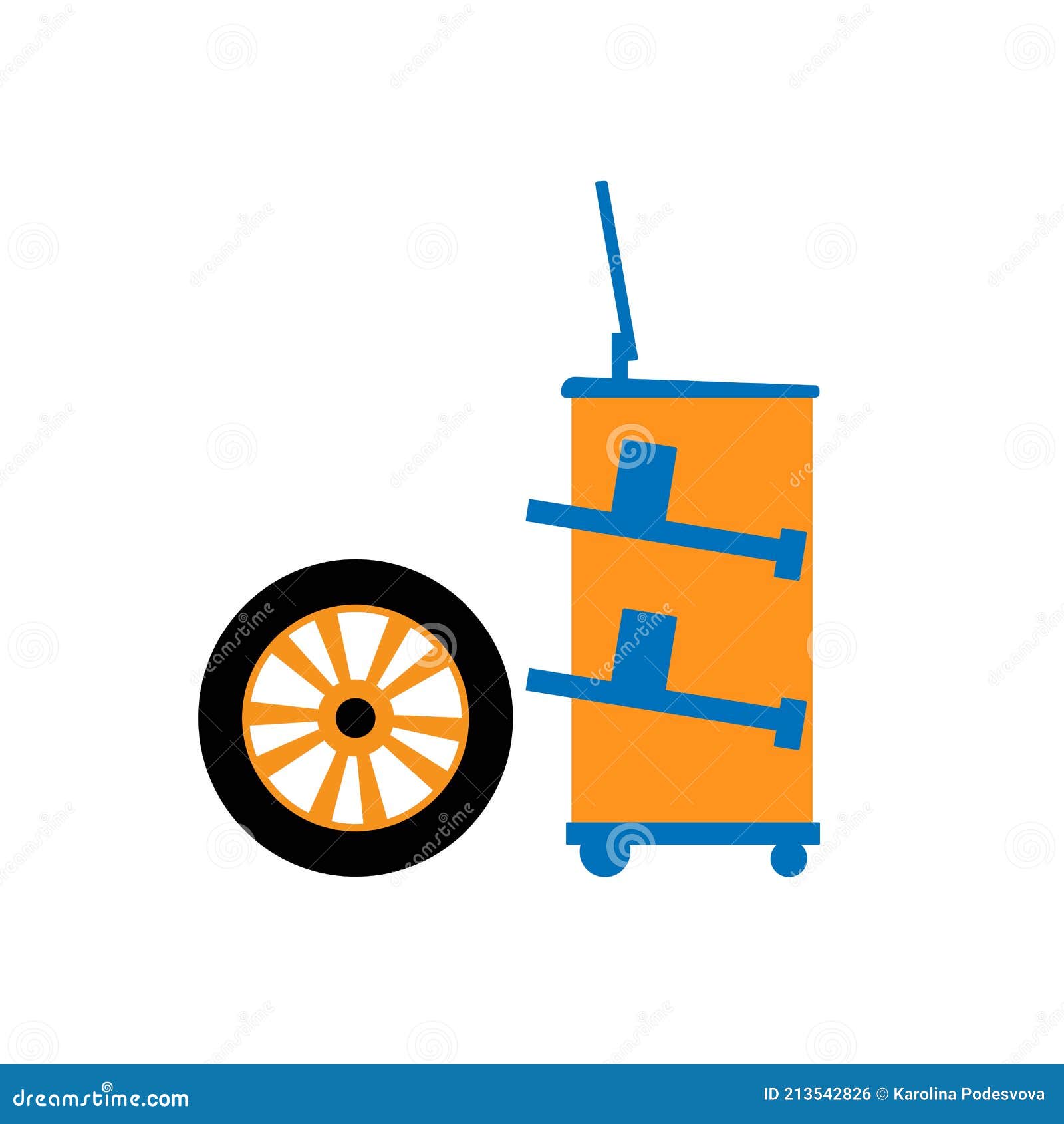 Vector Icon for Wheel Geometry Stock Vector - Illustration of tool ...
