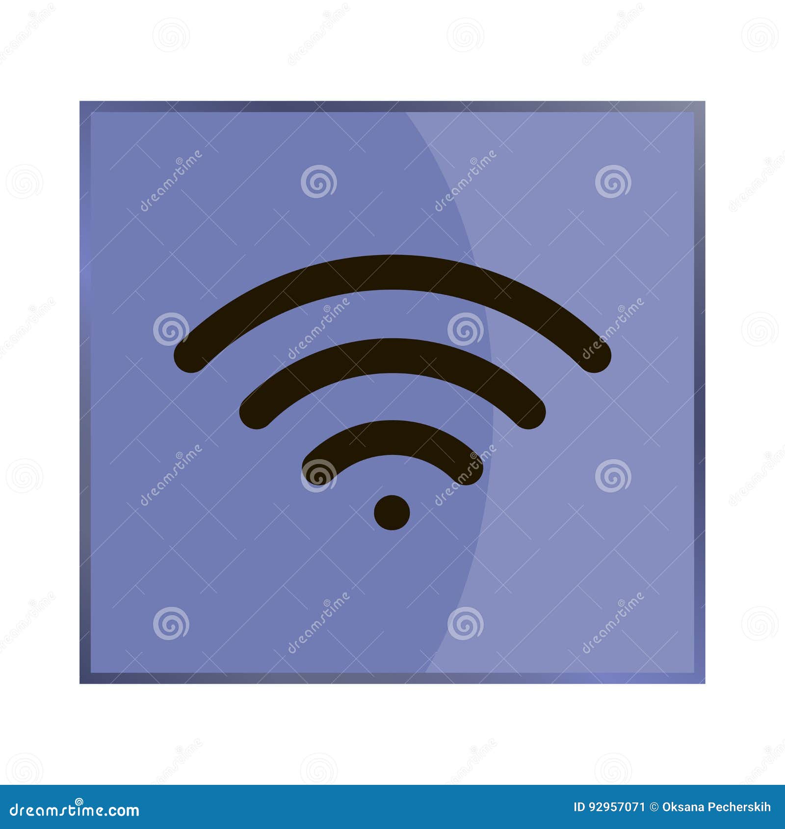 Vector icon wi -fi stock vector. Illustration of mobile - 92957071