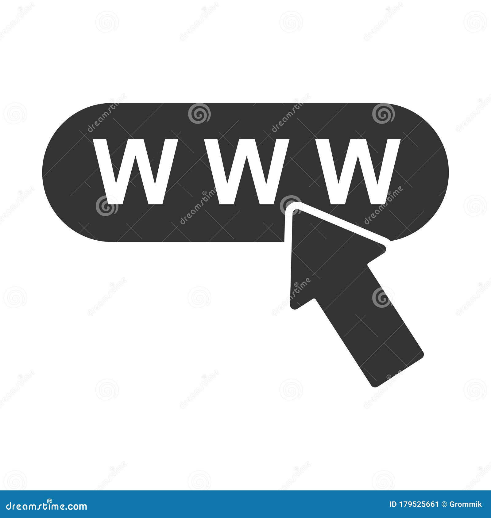 Vector Icon of the World Wide Web Connection Sign. Template for the ...