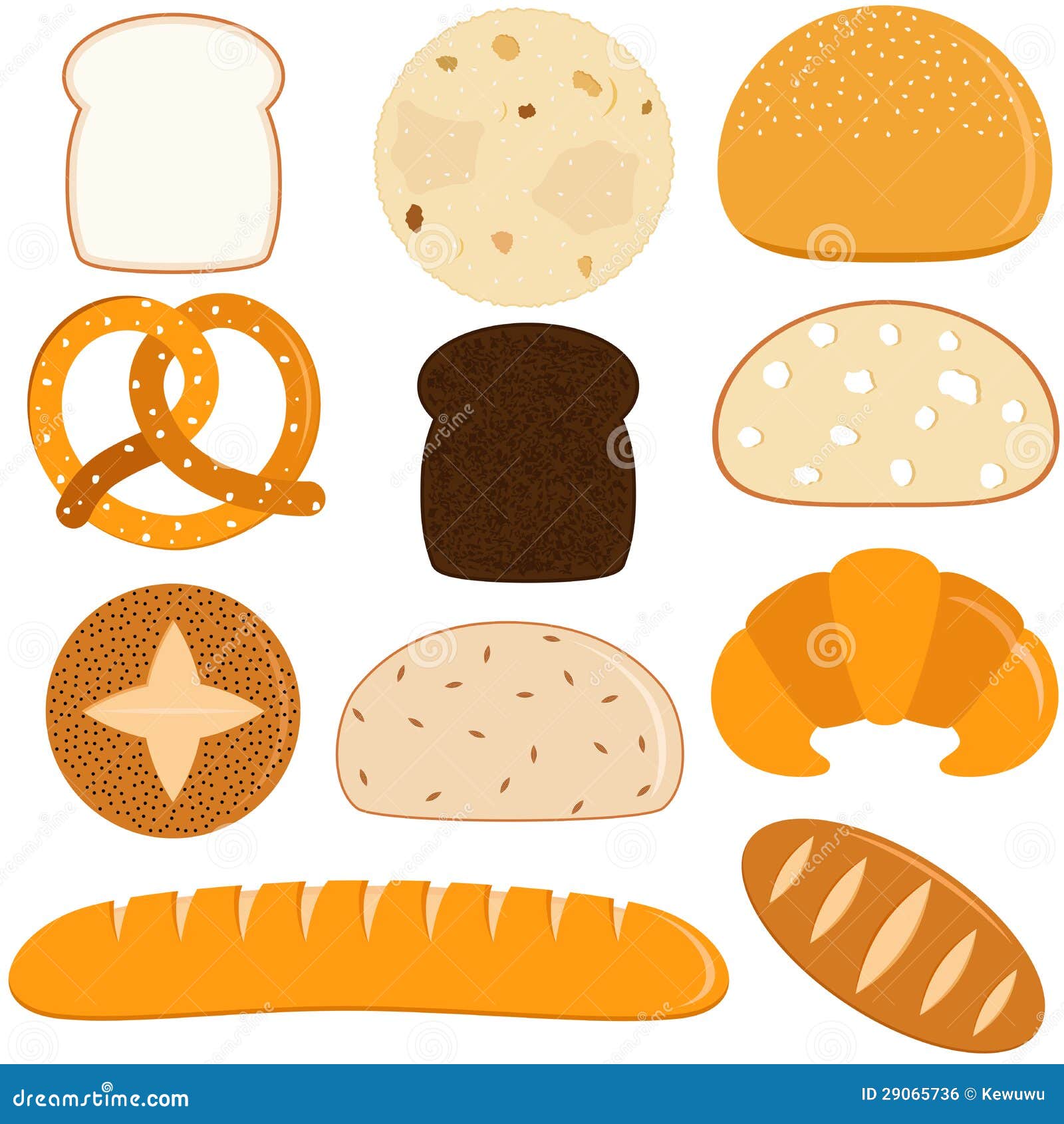 Vector Icons : Bread stock illustration. Illustration of loaf - 29065736