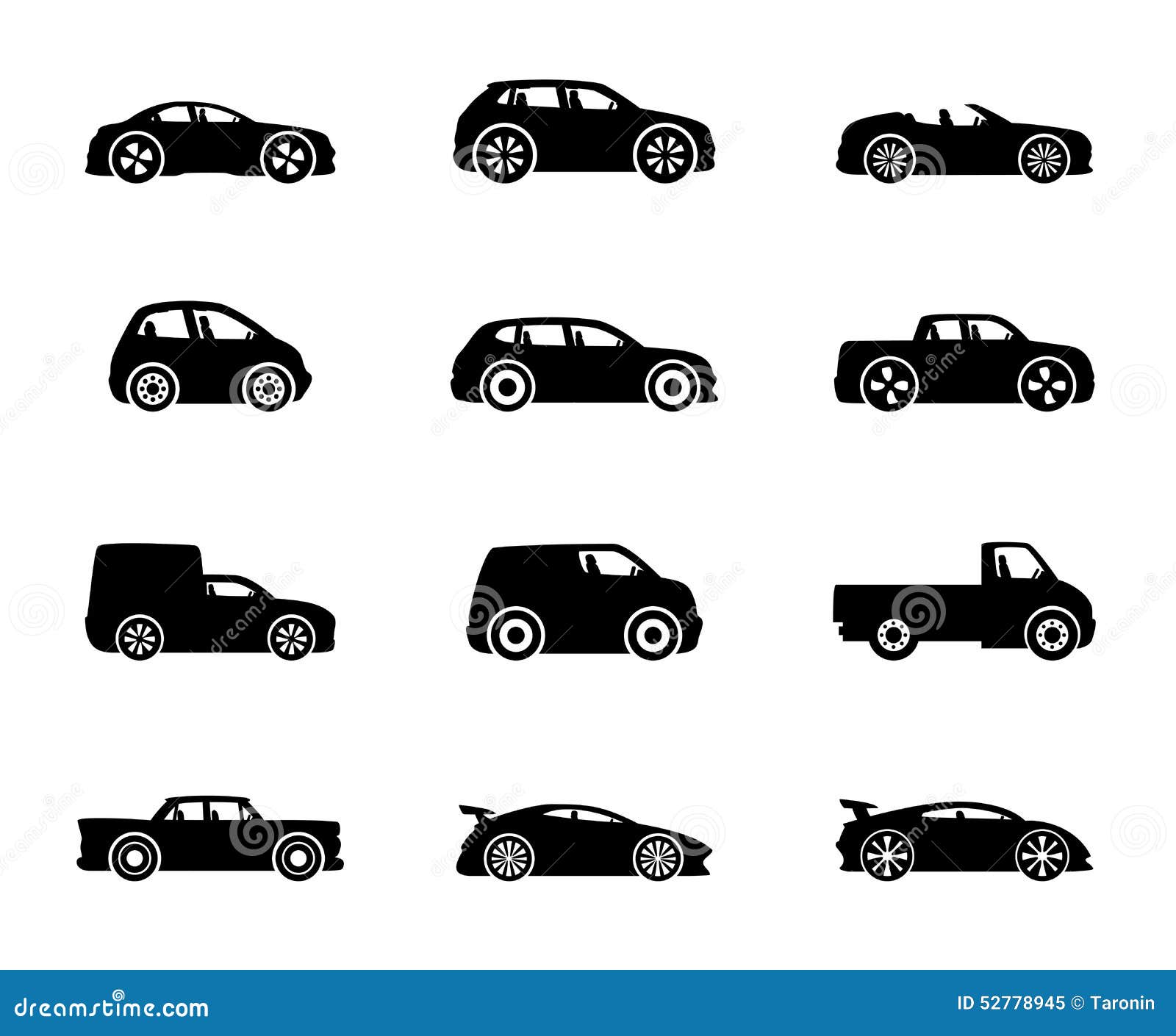 Vector icons. Cars. stock vector. Illustration of roadster - 52778945