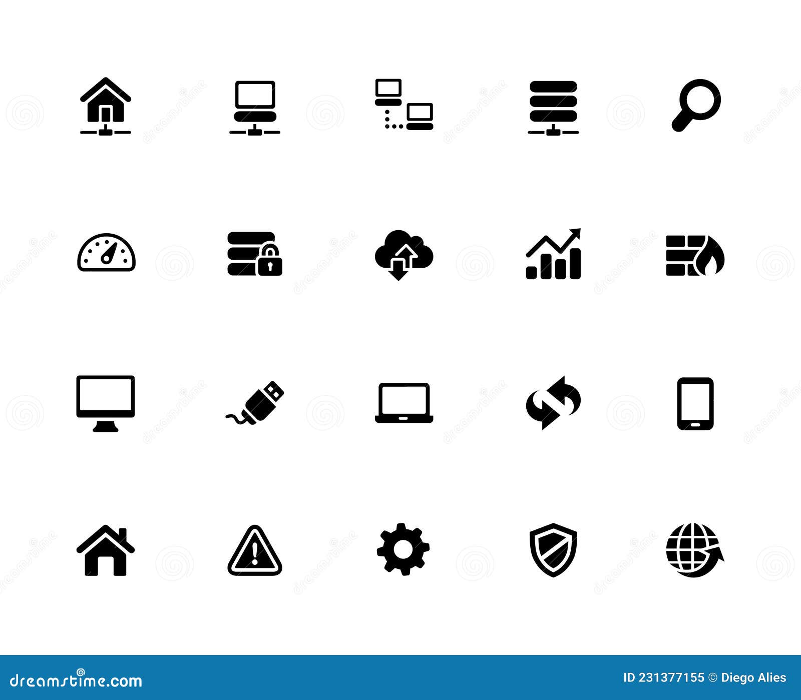 Developer Icons // 32 Pixels Icons White Series Stock Vector ...