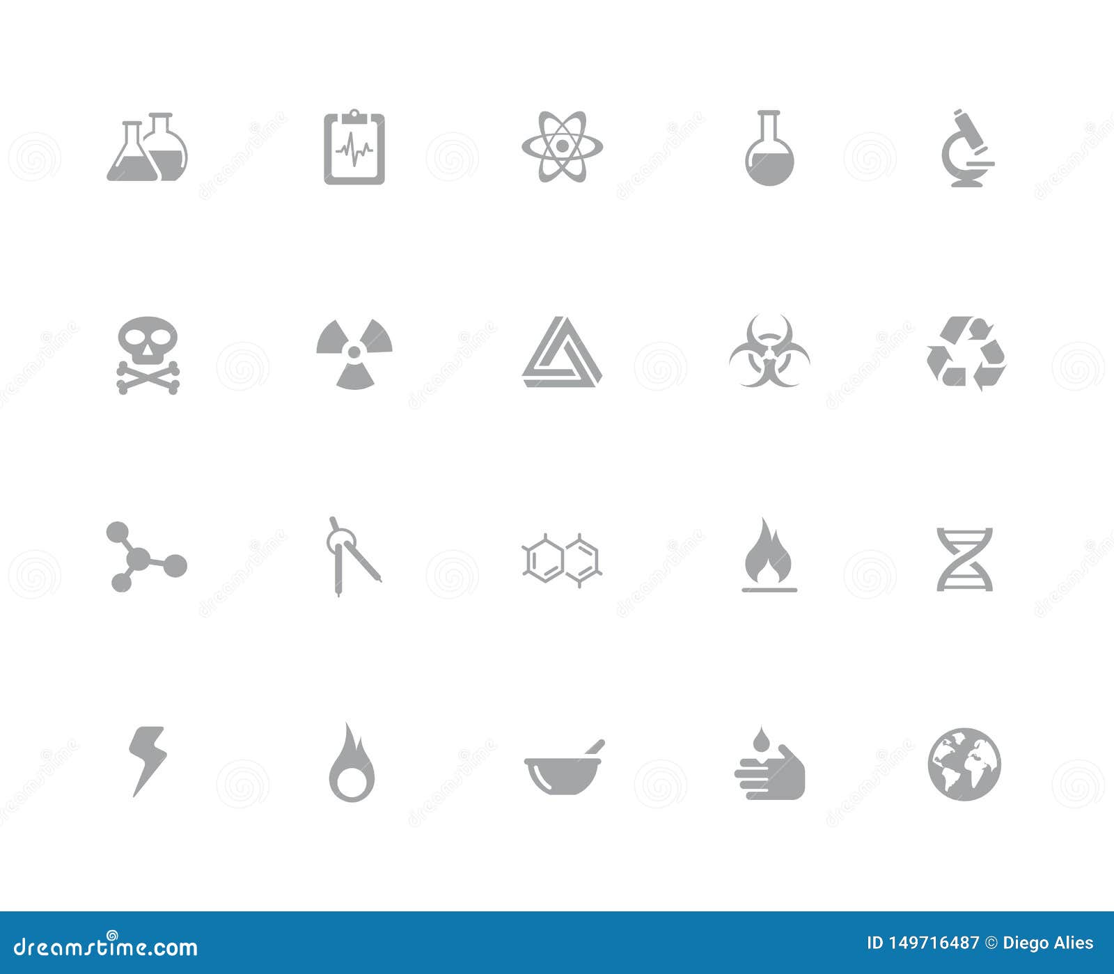 Science Icons // 32 Pixels Icons White Series Stock Vector ...