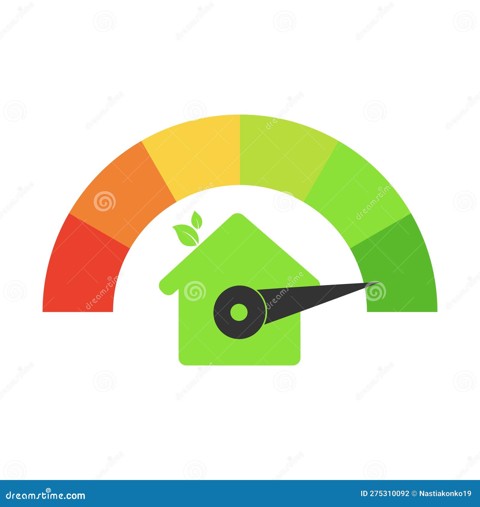 Vector Icons of Energy Efficiency at Home. Certificate of Energy ...