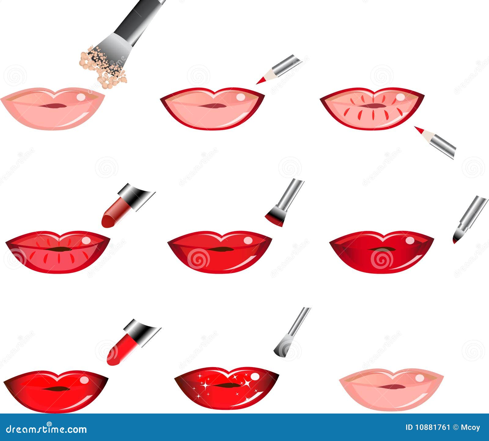 The Rules Of Applying Contouring To Various Female Faces. Vector ...