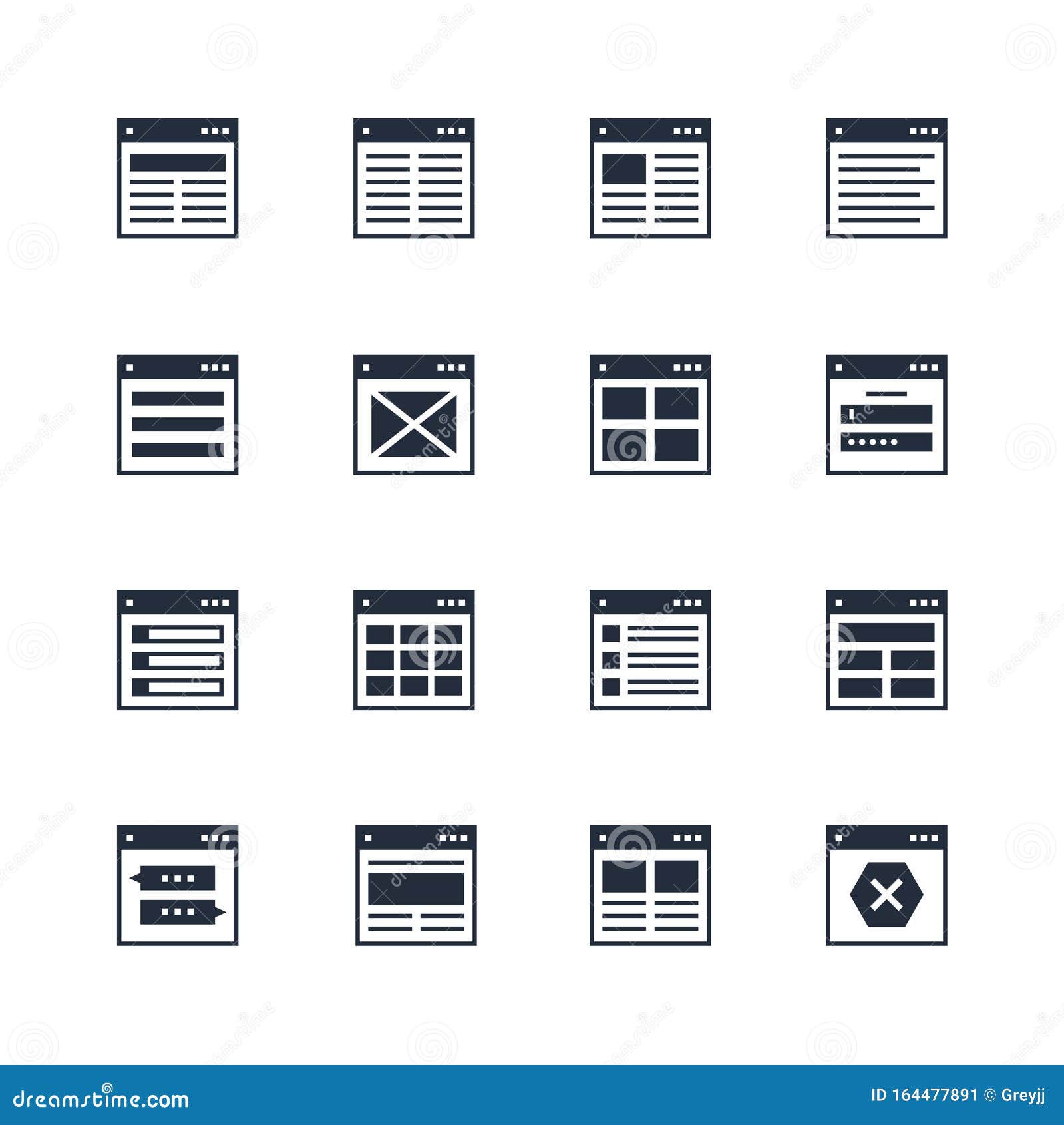 Icon Set of Flowchart Navigation, Architecture and Prototyping ...