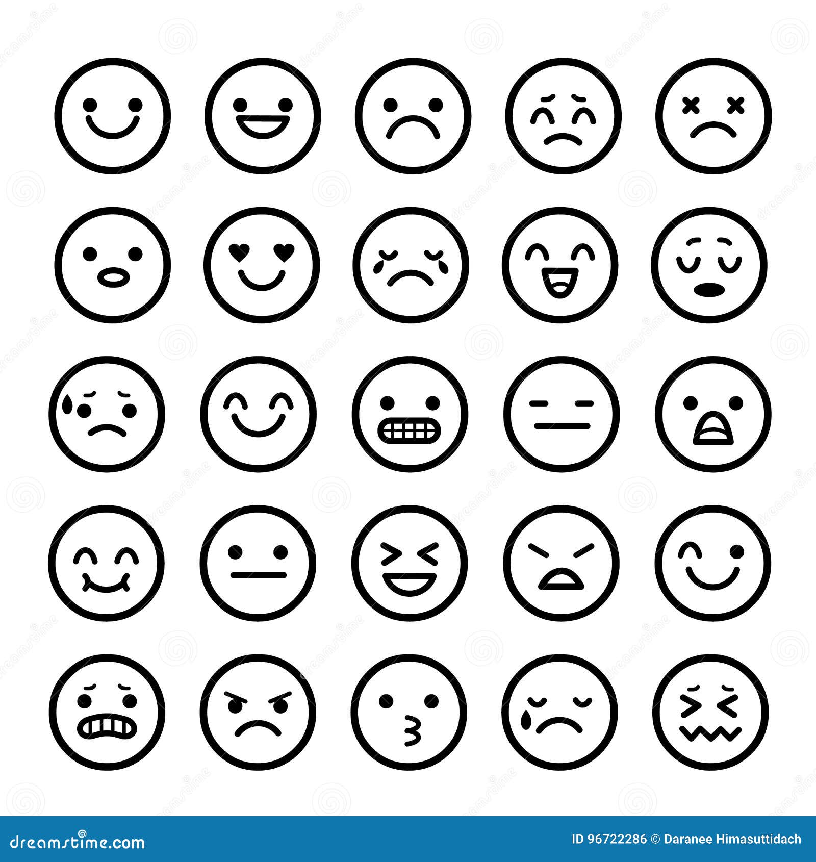 Set Of Smiley Faces. Vector Illustration | CartoonDealer.com #61002752