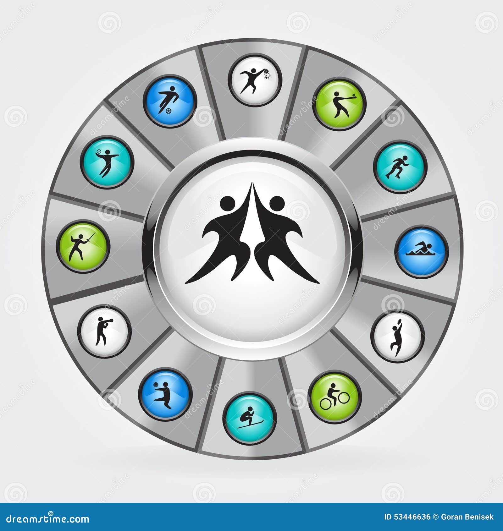 Vector icons of sport stock vector. Illustration of equipment - 53446636