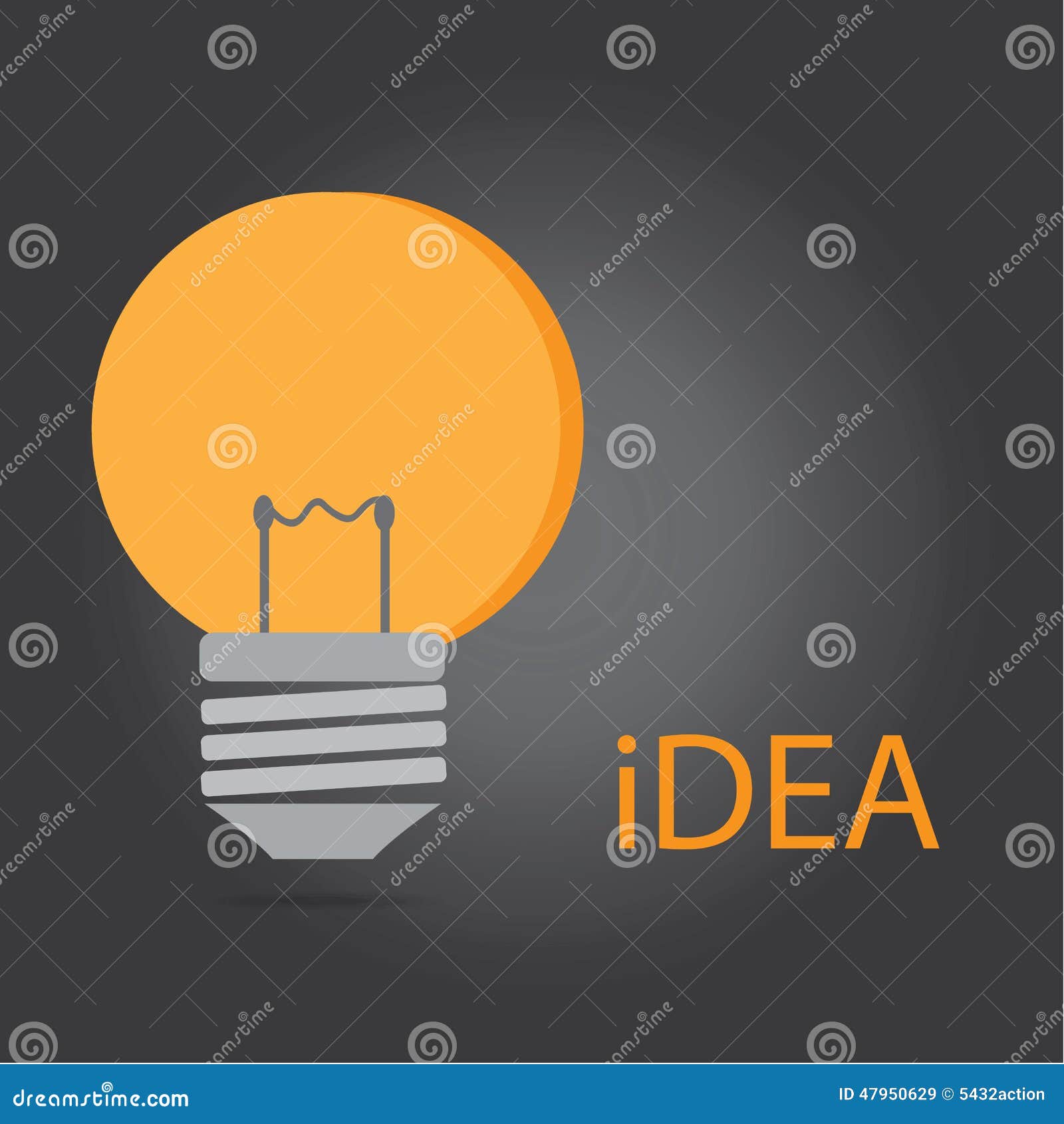 Vector of Idea Light Bulb for Design. Stock Vector - Illustration of ...