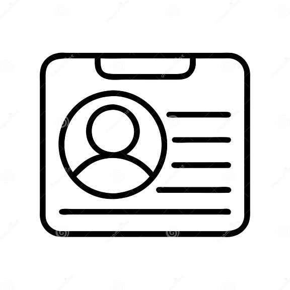 Vector Identification Card for Profile Illustrations and Applications ...