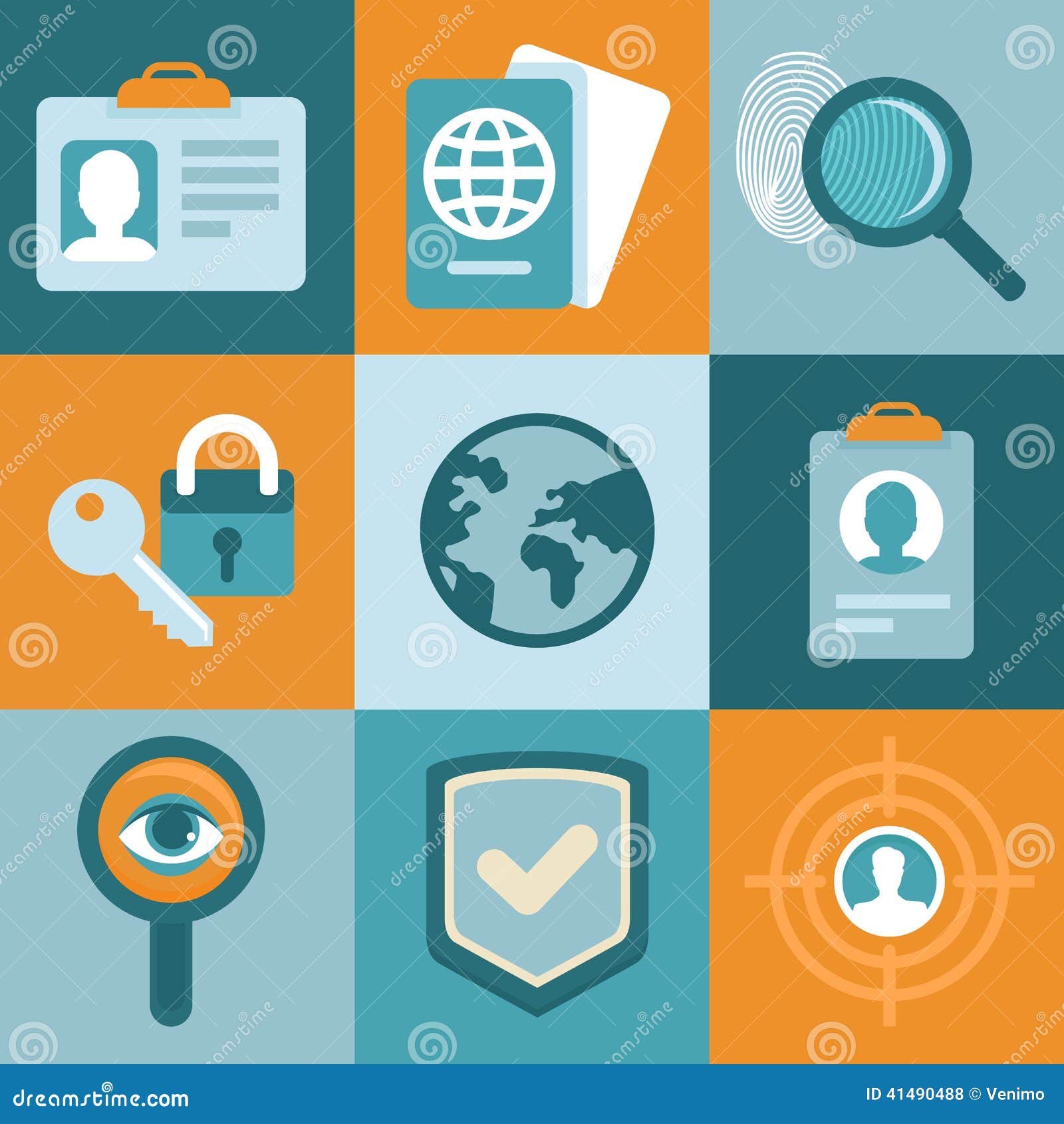 Vector Identification Concepts in Flat Style Stock Vector ...