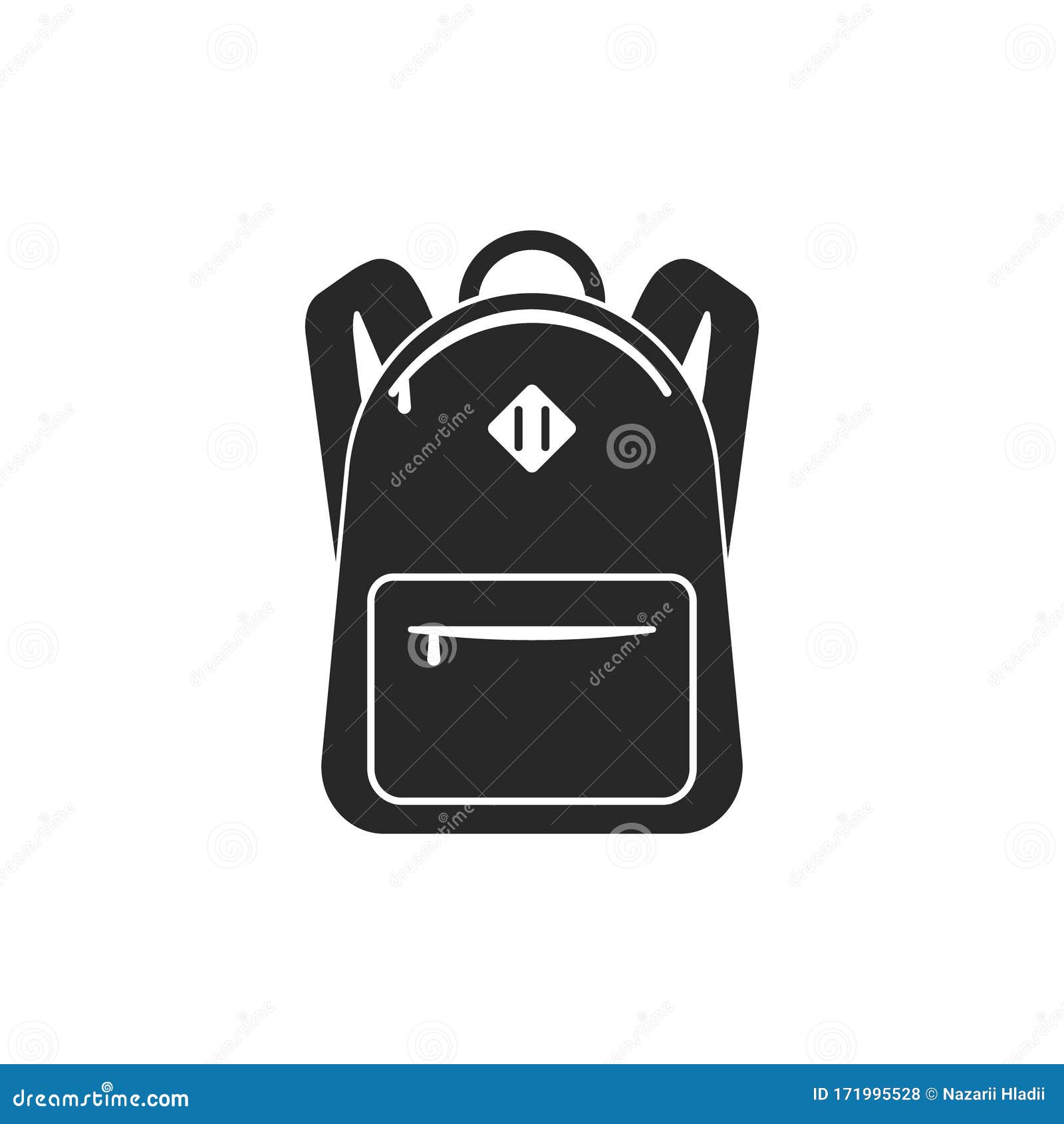 Man Icon With A Backpack, Travelers Pictograms, Set Of Human ...