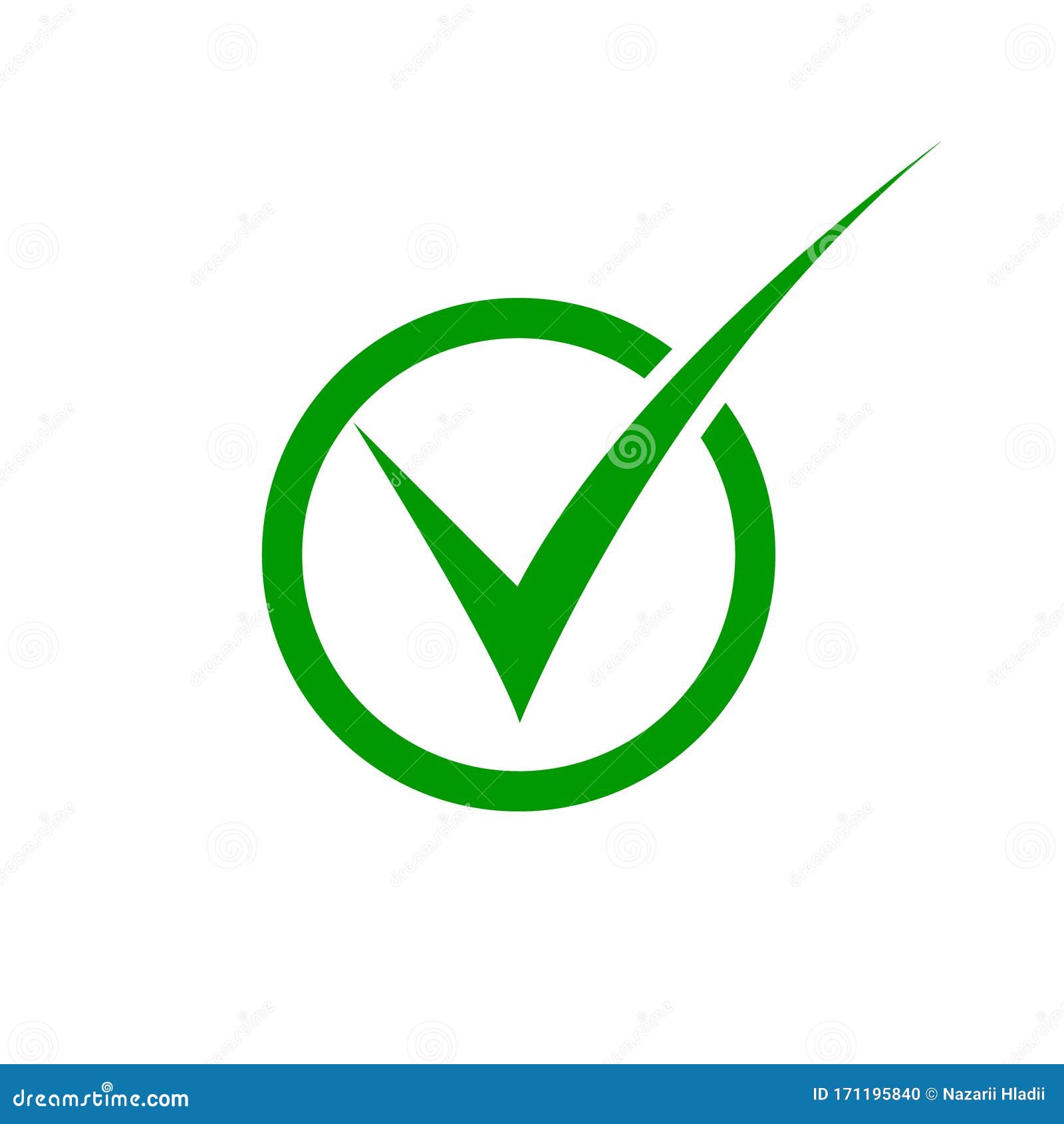 Vector Illstration of Check Icon Icon. Flat Design. Isolated. Stock ...