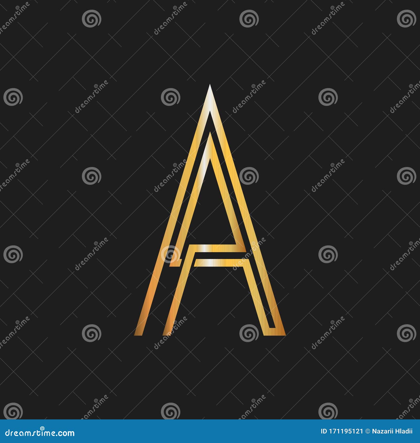 Vector Illstration of Gold a Logo. Isolated. Stock Vector ...
