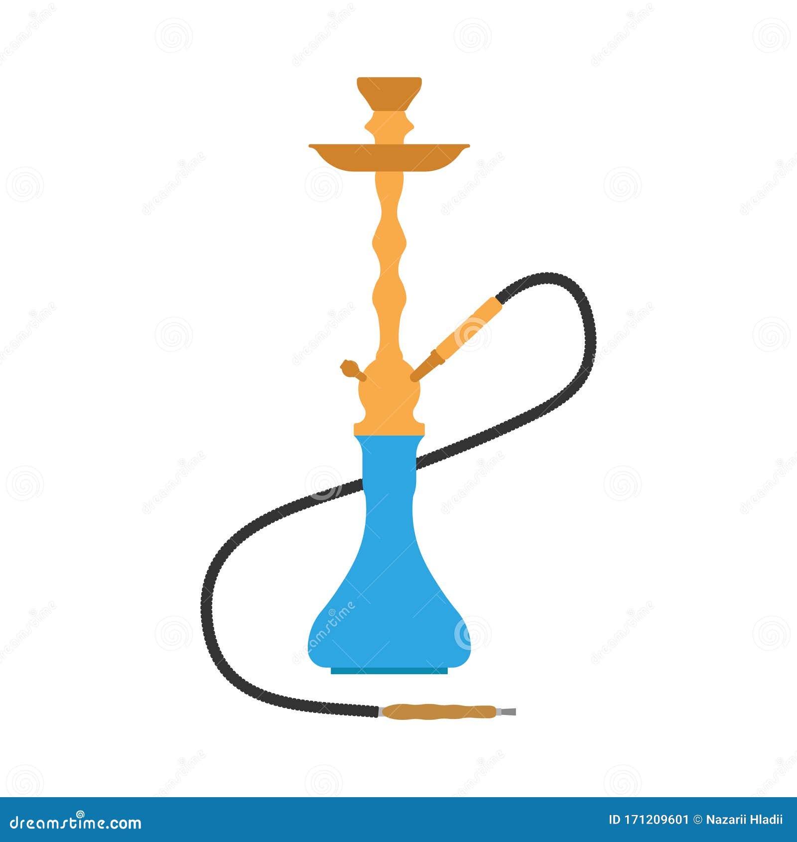 Vector Illstration of Hookah Icon. Flat Design. Isolated. Stock Vector ... Vector Illstration of Hookah Icon. Flat Design. Isolated. Stock Vector ...