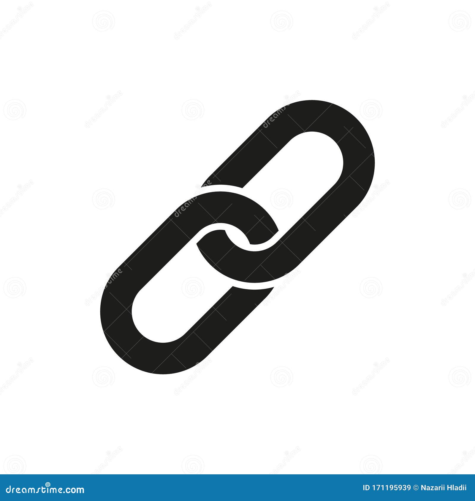 Vector Illstration of Link Icon. Flat Design. Isolated. Stock Vector ...