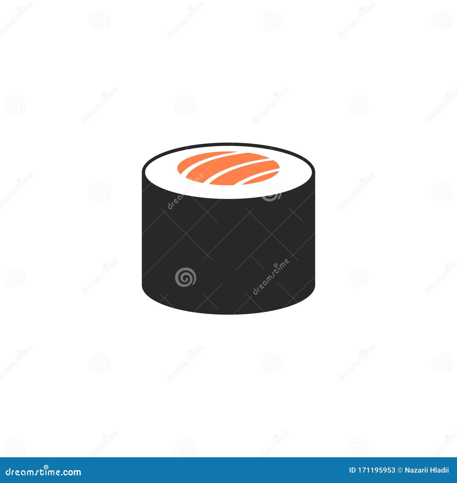 Vector Illstration of Maki Icon. Flat Design. Isolated. Stock Vector ...