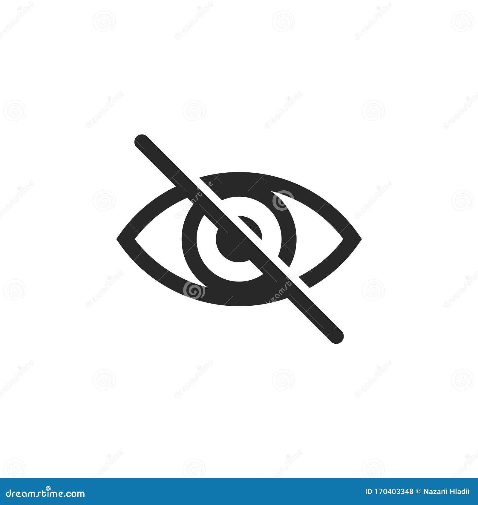 Vector Illstration of No Watch Icon. Flat Design. Isolated. Stock ...