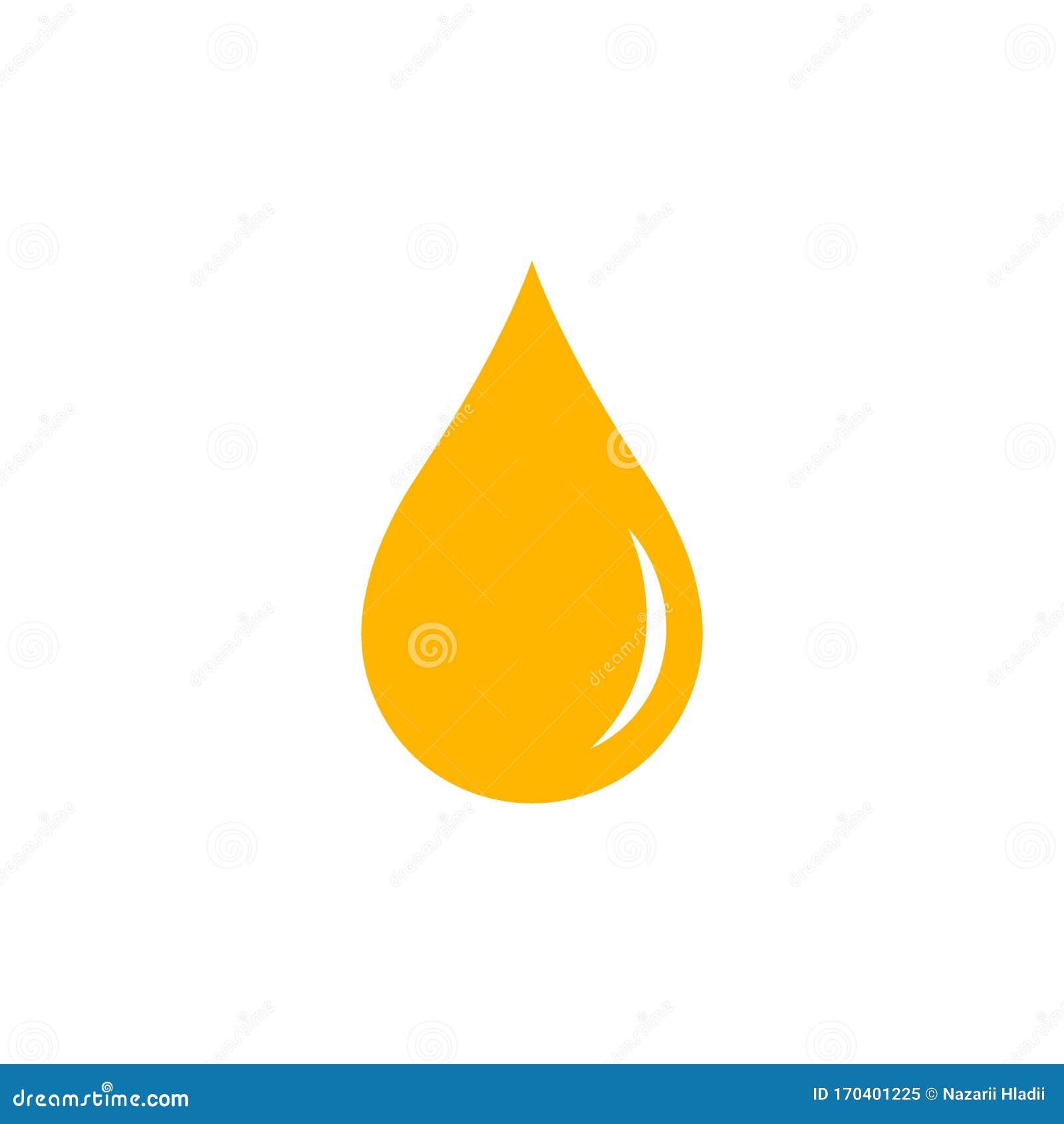 Vector Illstration of Oil Drop Icon. Flat Design. Isolated. Stock ...