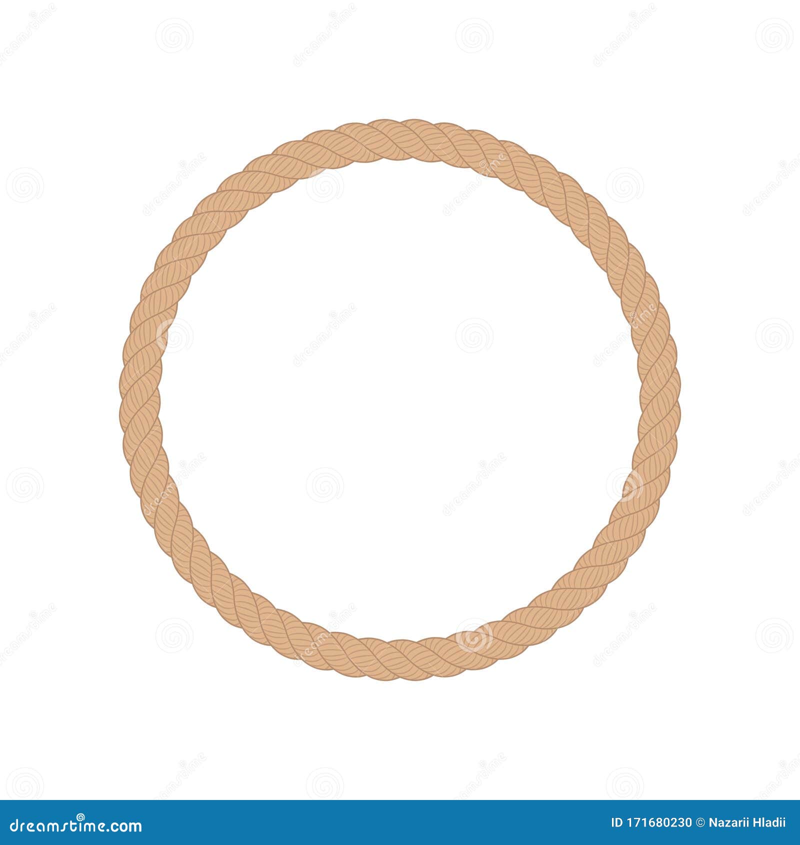 Vector Illstration of Rope. Flat Design. Isolated. Stock Vector ...