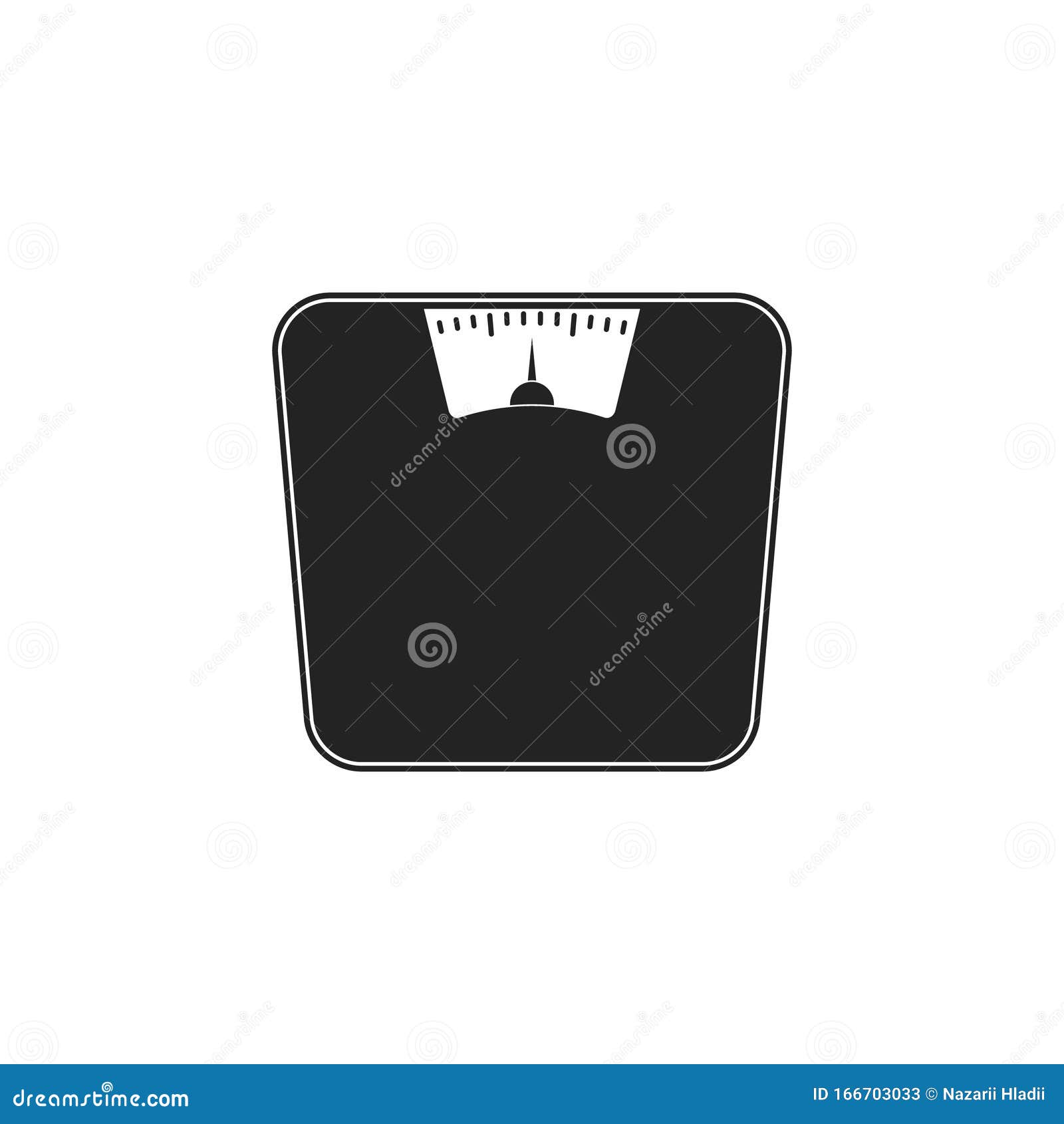 Vector Illstration of Simple Scale Icon. Flat Design. Stock Vector ...