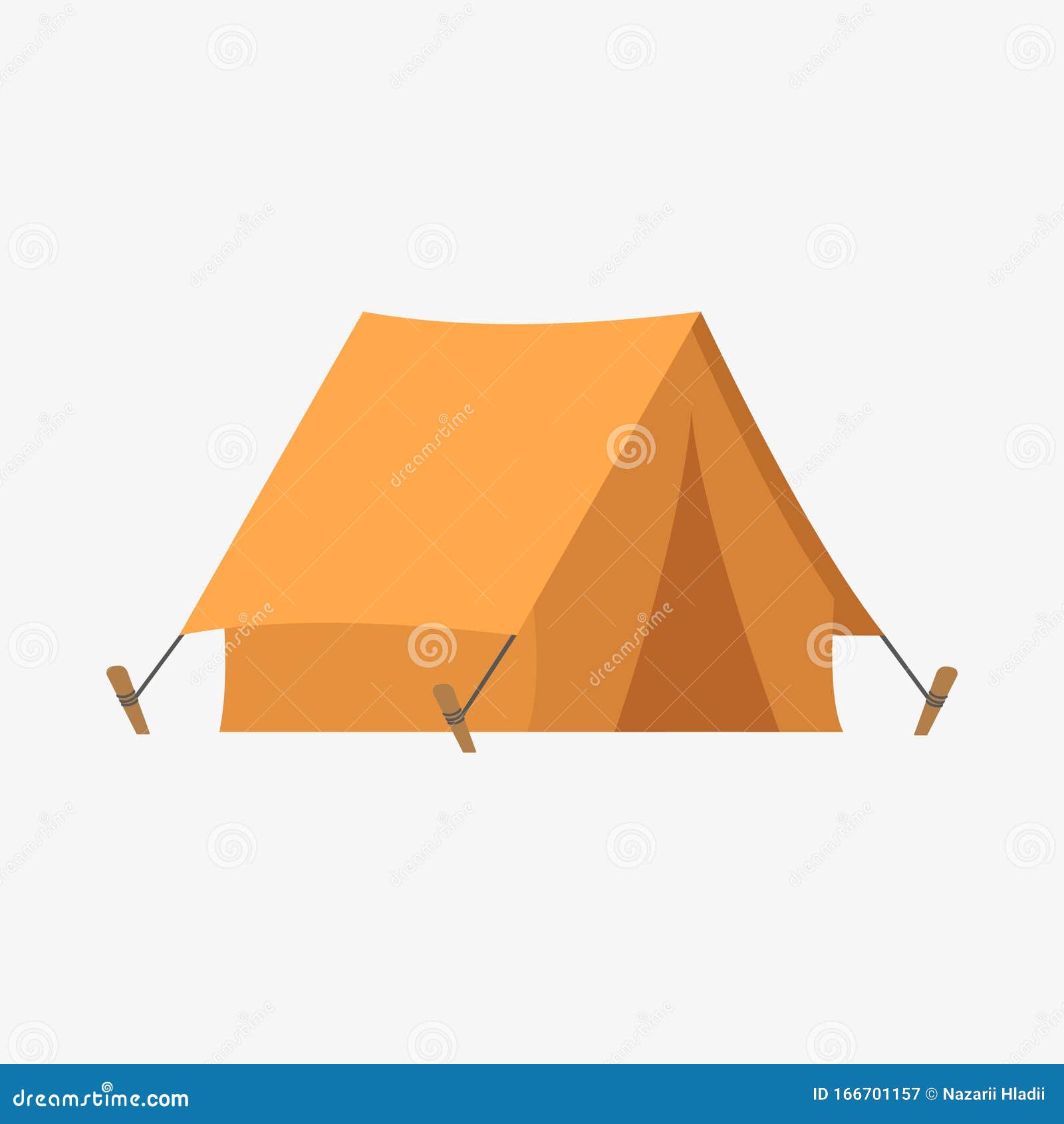 Vector Illstration of Simple Tent Icon. Flat Design. Isolated. Stock ...
