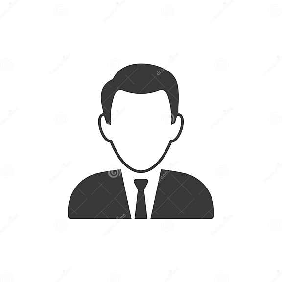 Vector Illstration of User Icon. Flat Design. Isolated. Stock Vector ...