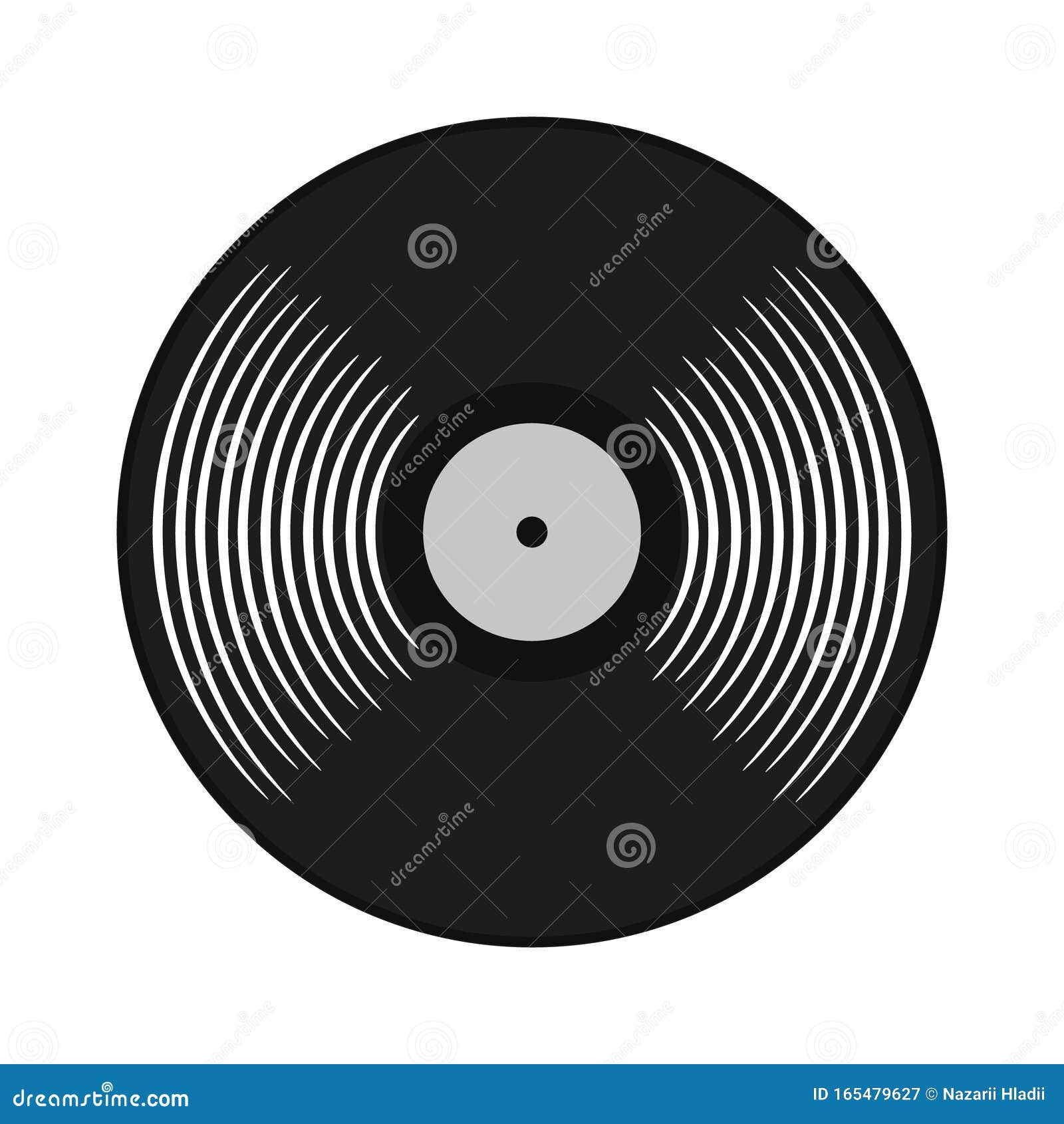 Vector Illustation of Vinyl Record Icon. Isolated. Stock Vector ...