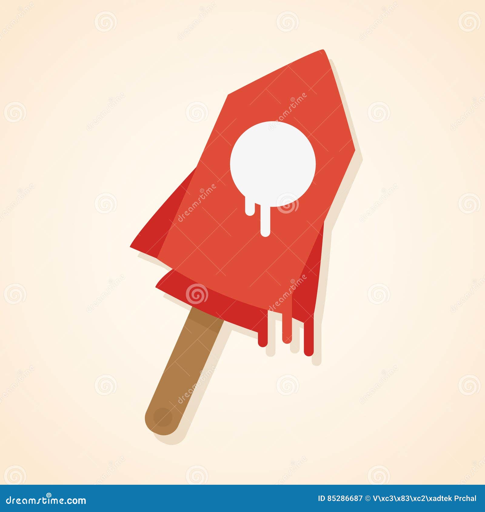 Rocket Popsicle Icon. Clipart Image Cartoon Vector | CartoonDealer.com ...