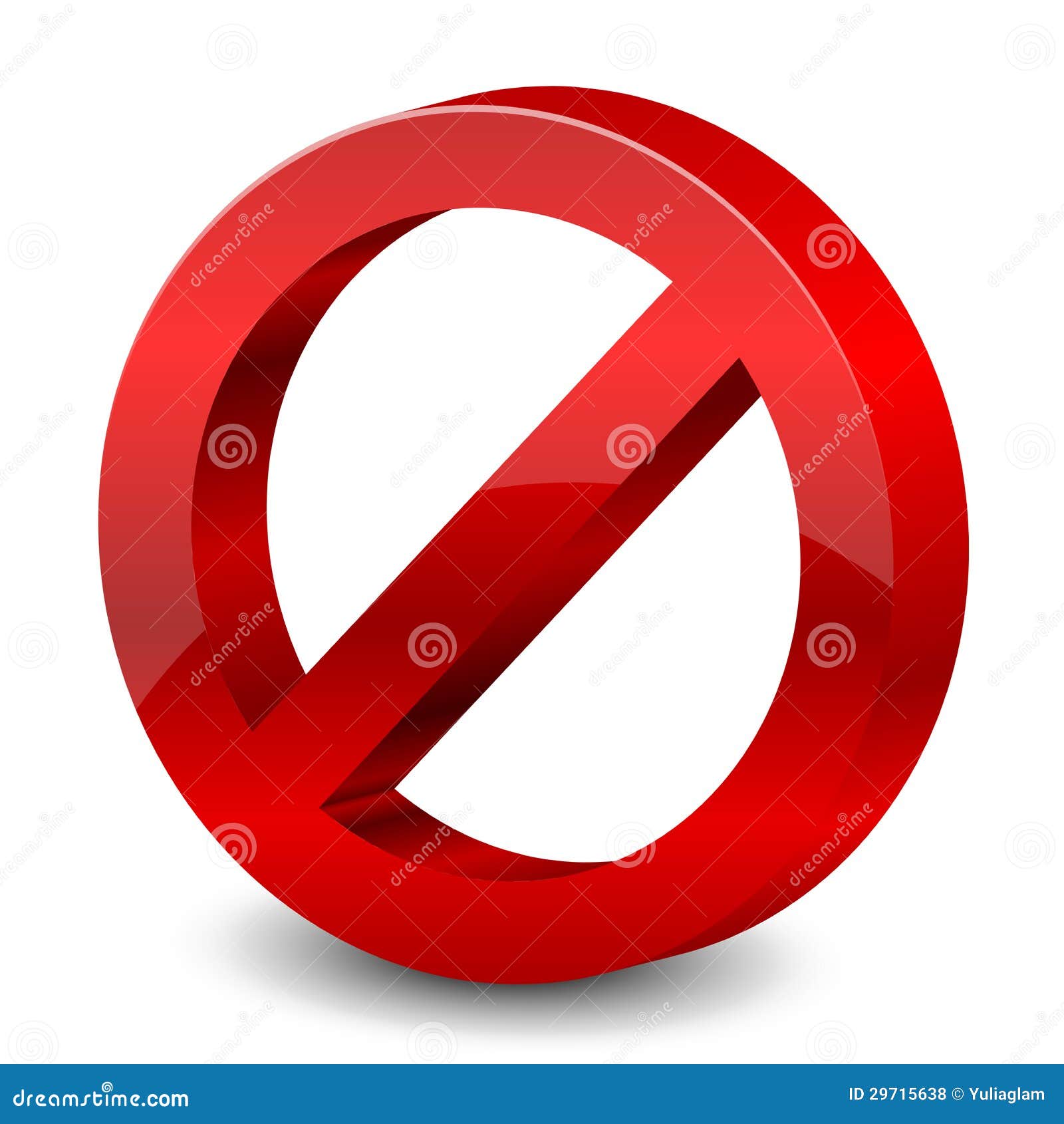 Verboden teken vector illustratie. Illustration of symbool - 29715638