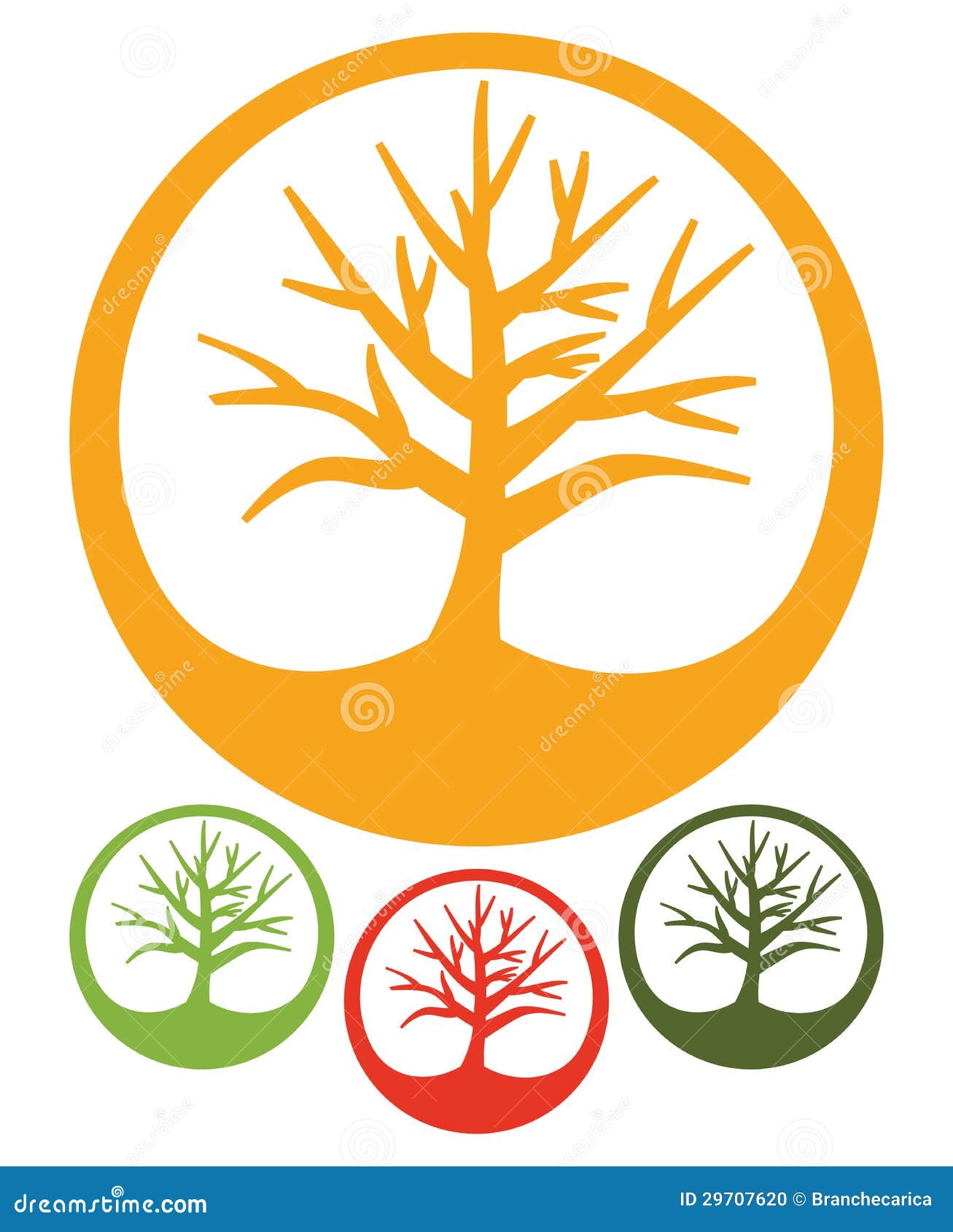 Boom - Eenvoudig pictogram vector illustratie. Illustration of lente ...