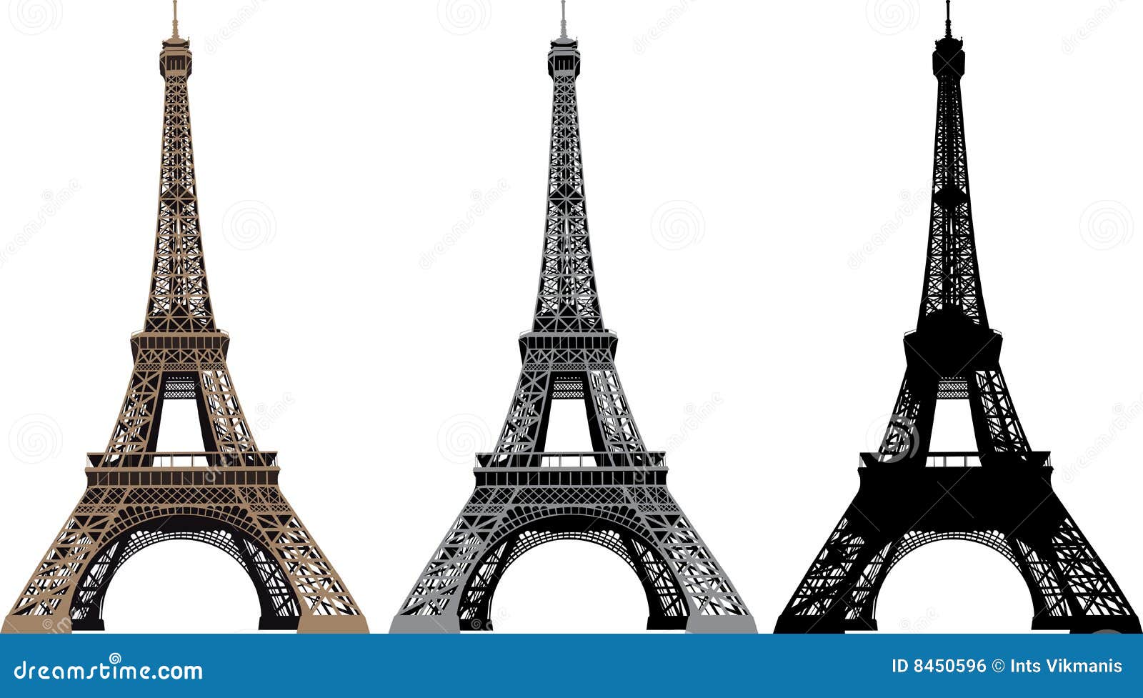 Vector Illustratie Van De Toren Van Eiffel Vector Illustratie ...