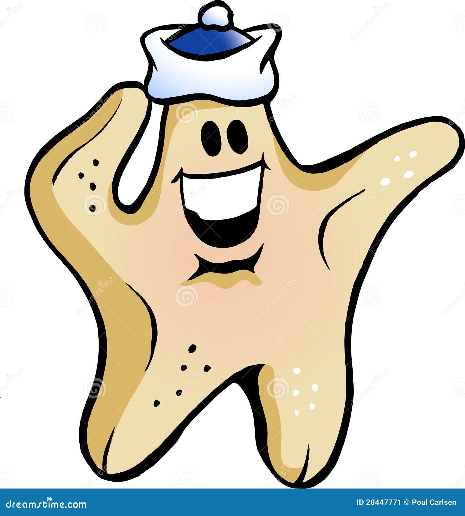 Vector Illustratie Van Een Zeeman Van De Zeester Vector Illustratie ...