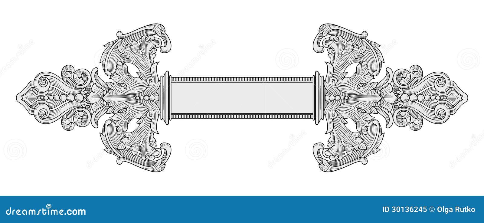 Het kader van de decoratie vector illustratie. Illustration of succes ...