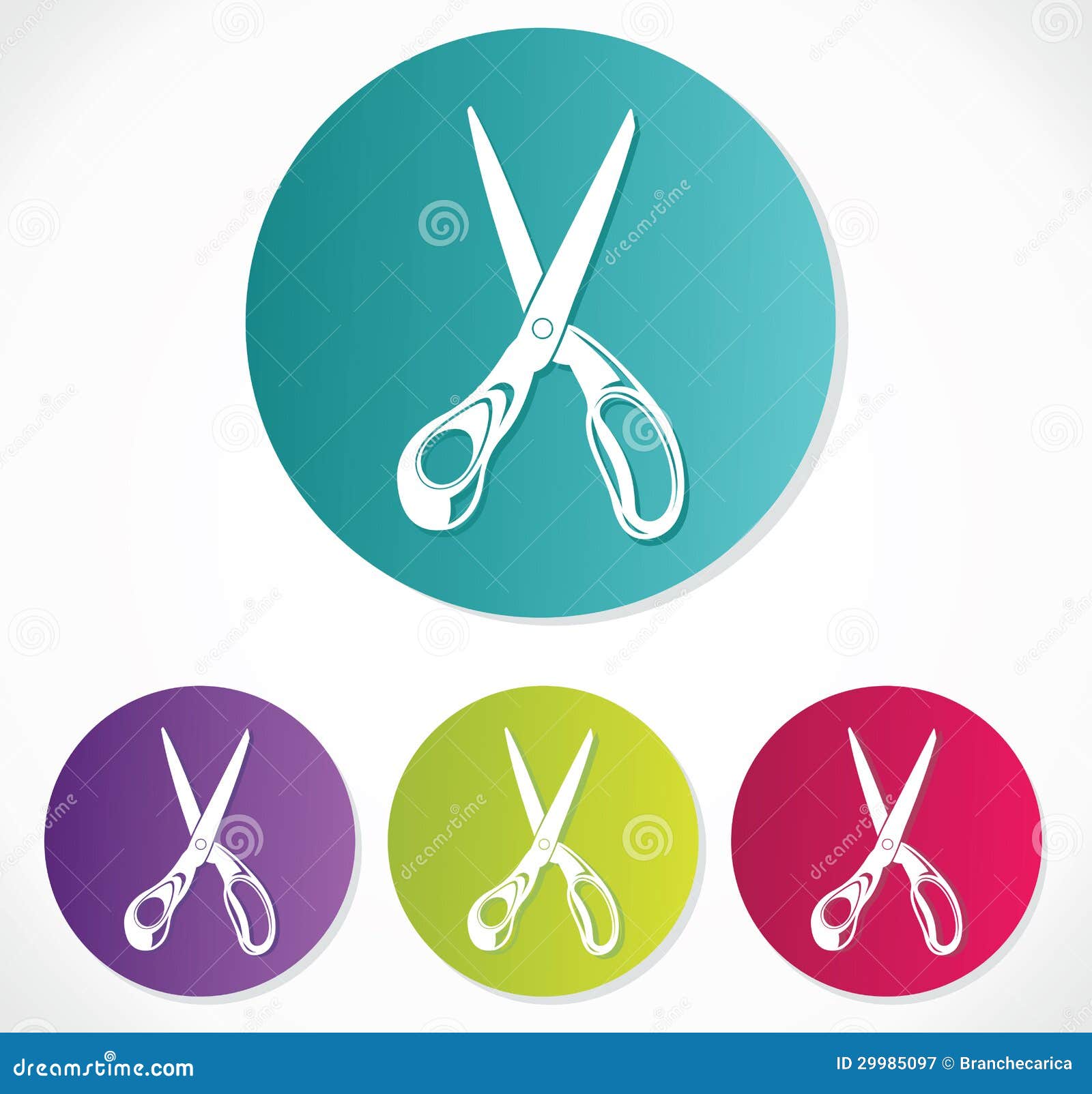 Het Pictogram Van De Schaar Vector Illustratie - Illustration of ...