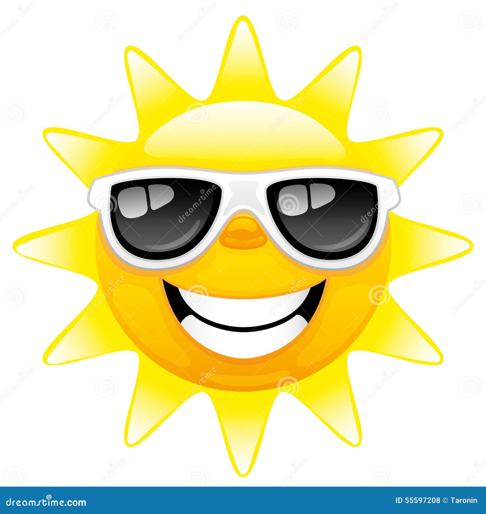 Vector illustratie Zon vector illustratie. Illustration of achtergrond ...