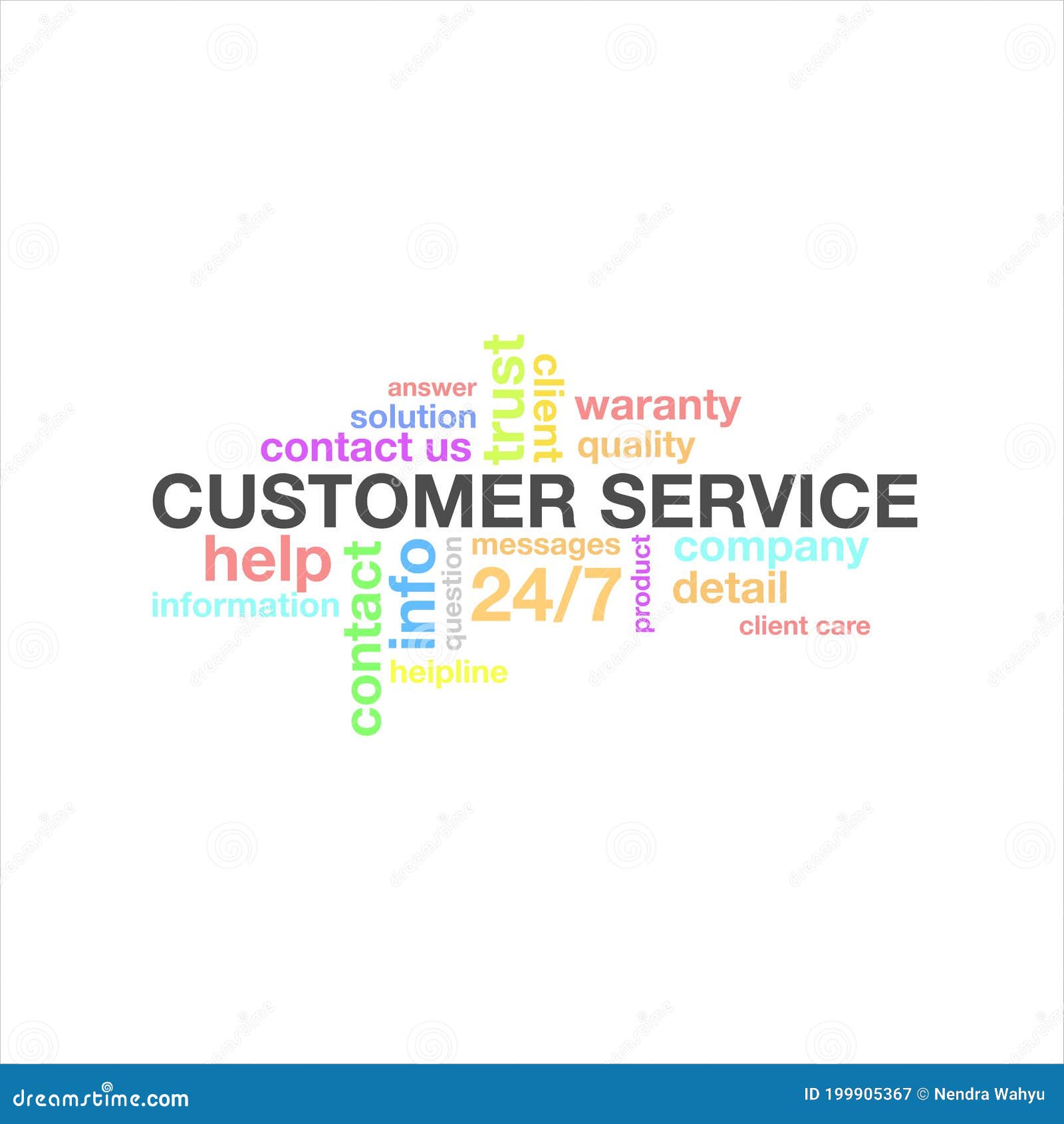 Vector Illustration of Abstract Background of Customer Service ...