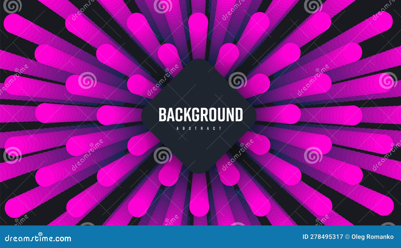 Vector Illustration, Abstract Background with Round Moving Elements ...